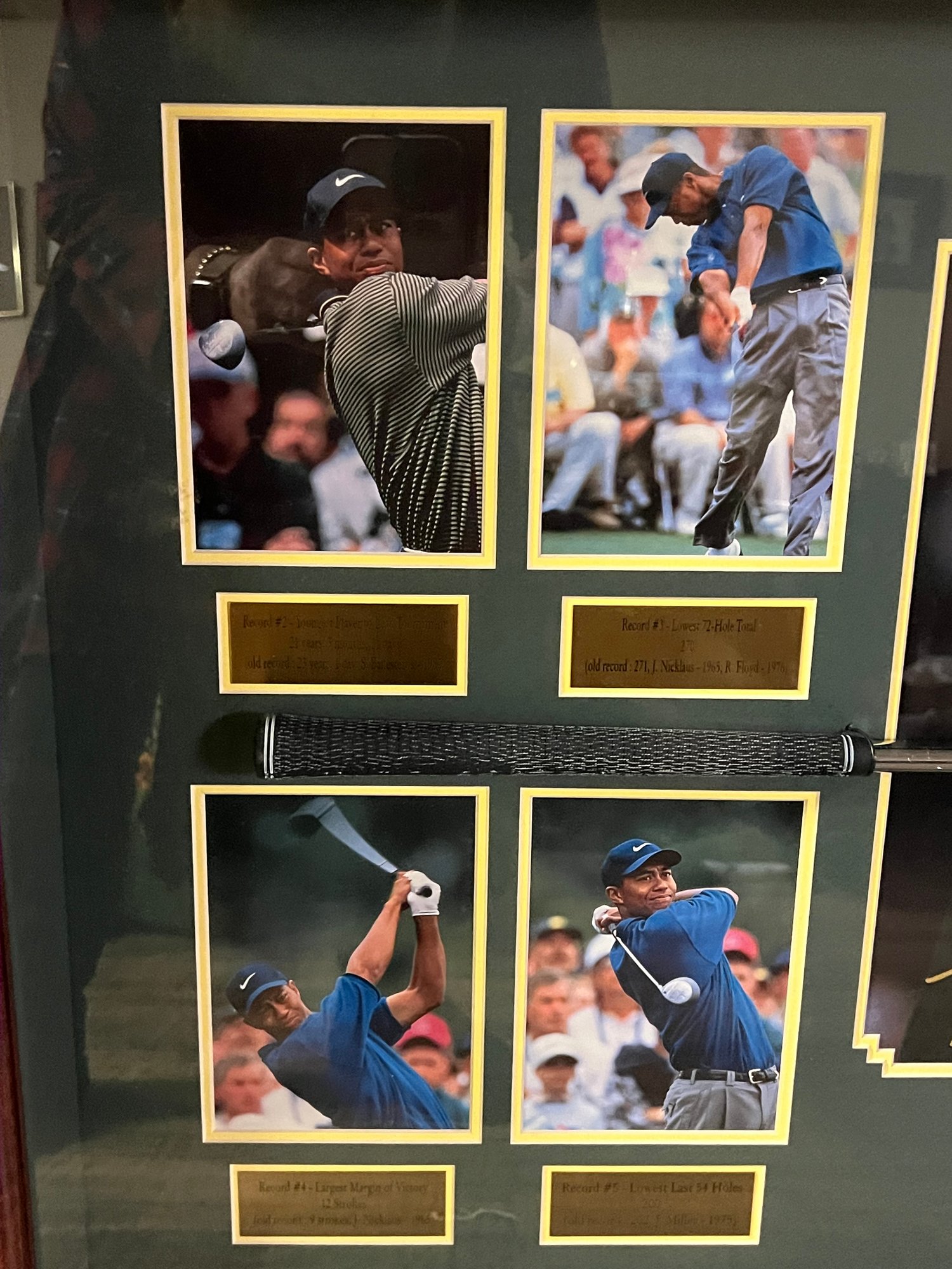 Tiger Woods 1997 Limited Edition Shadow Box Frame Featuring An Exact ...