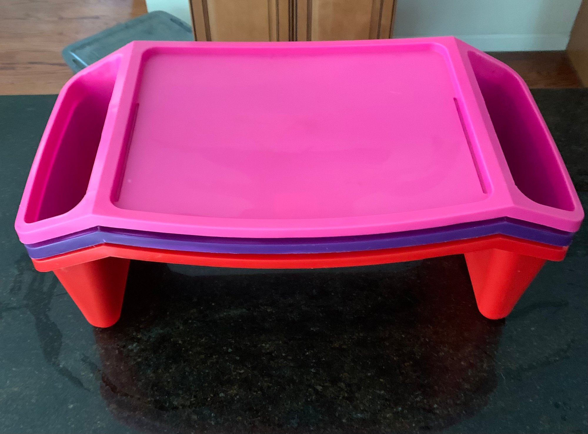Lot Of 3 Plastic Lap Desks #16323 | Auctionninja.com