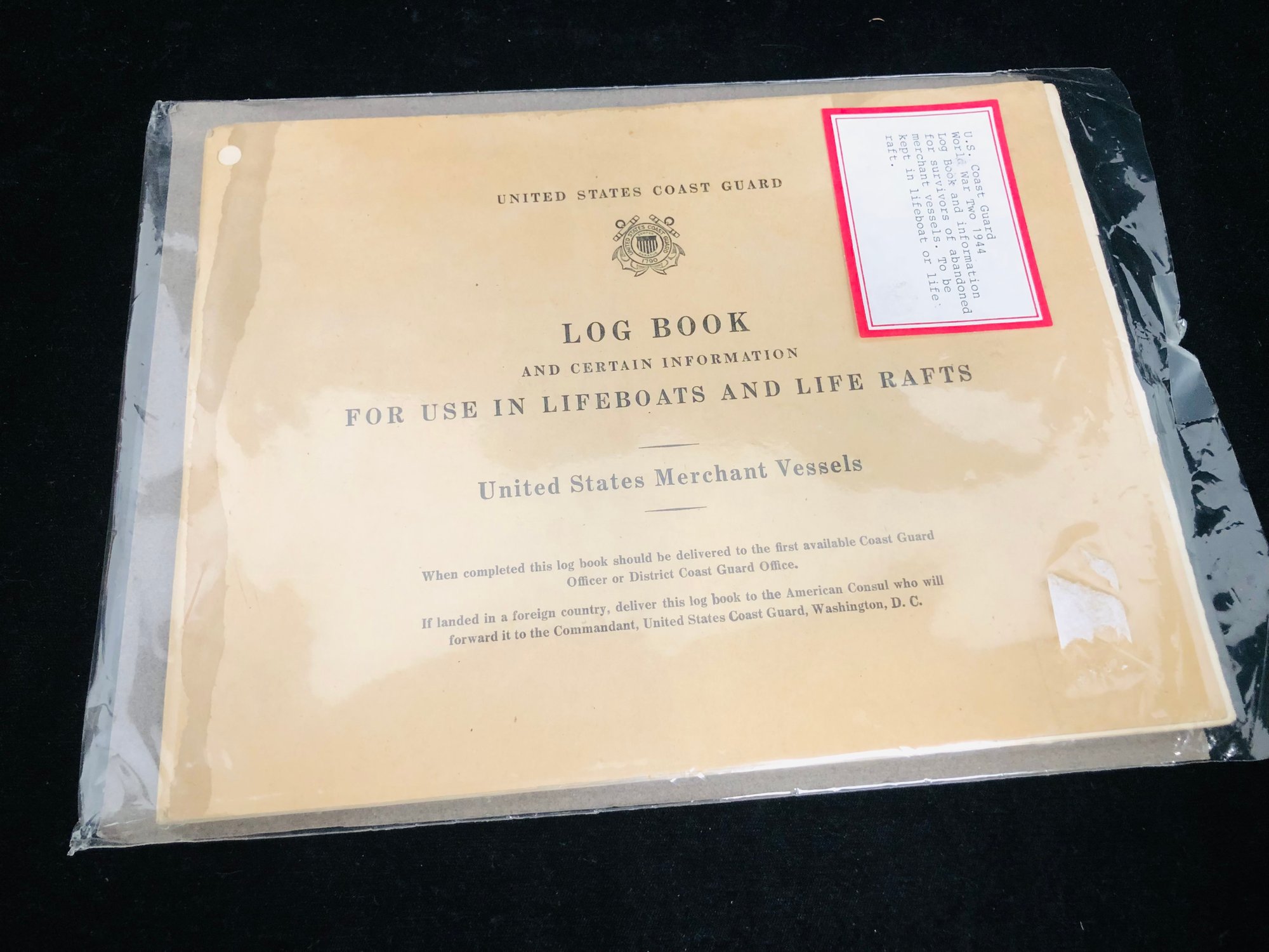 United States Coast Guard Log Book #17496 | Auctionninja.com