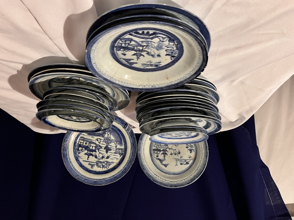 Large Collection Of Canton Ware - Varying Designs #12537 | Auctionninja.com