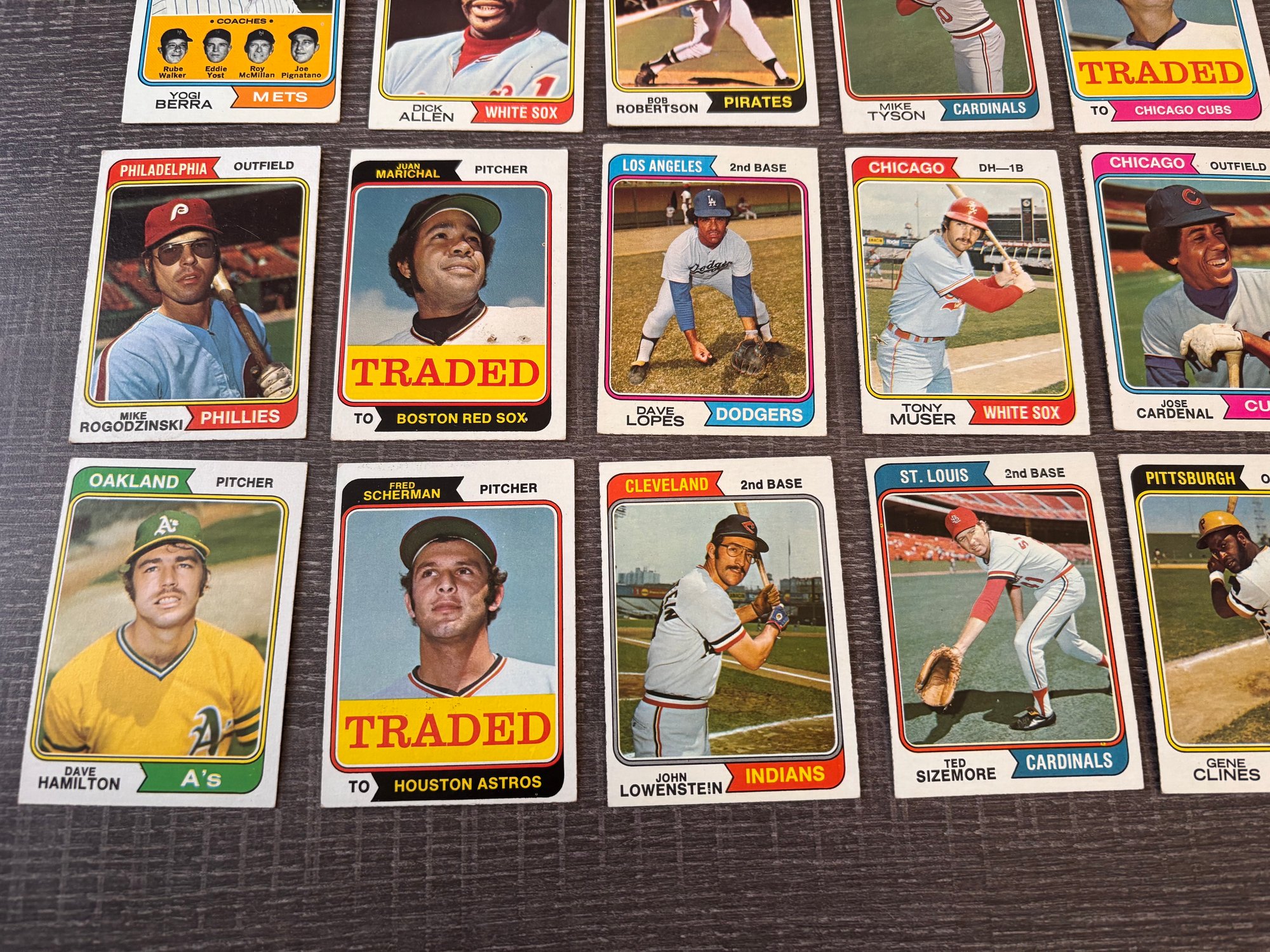 Vintage Lot Of Topps 1974 Baseball Cards #2034568 | Auctionninja.com