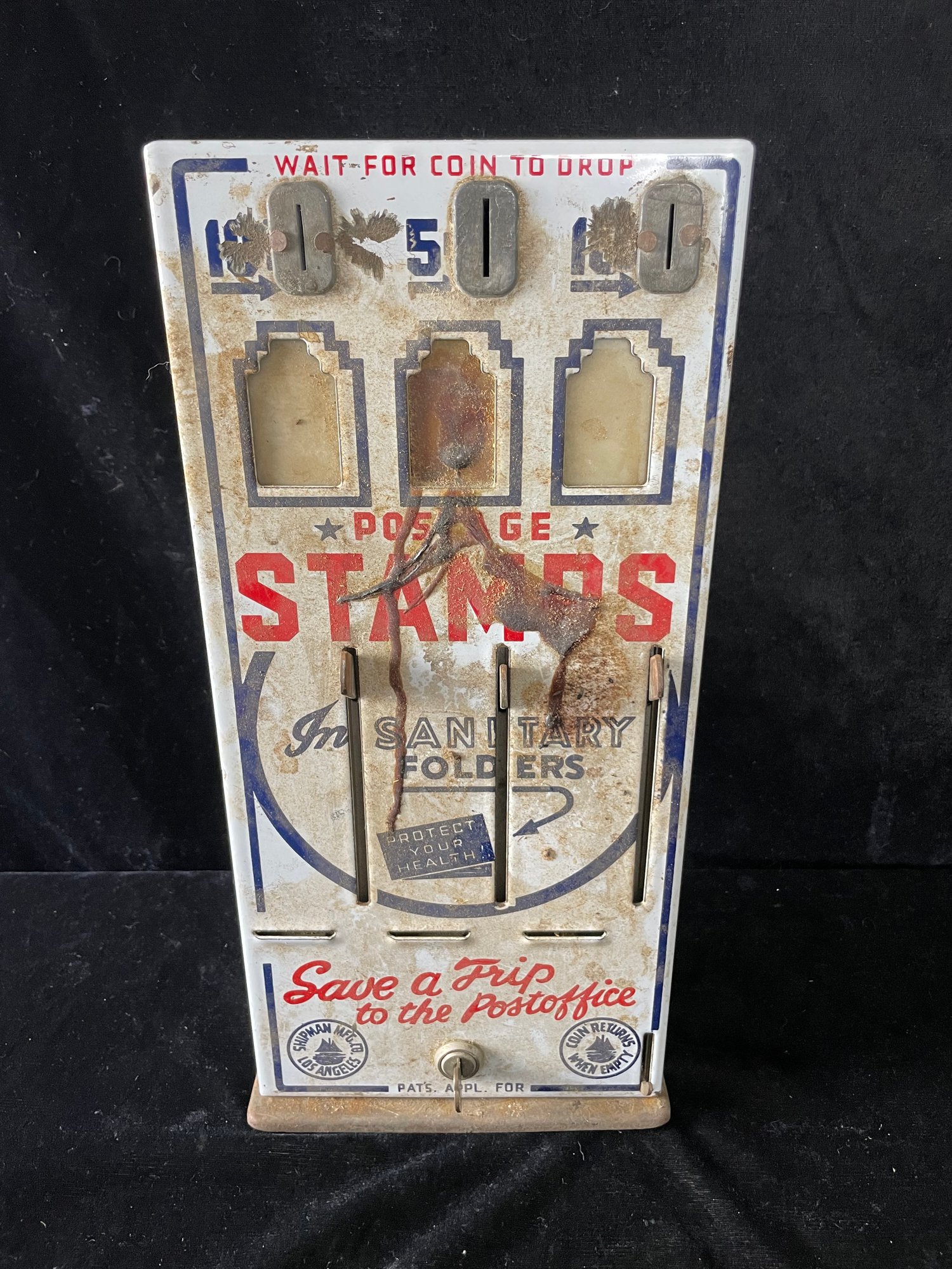 Vintage Postage Stamp Machine #15306 | Auctionninja.com