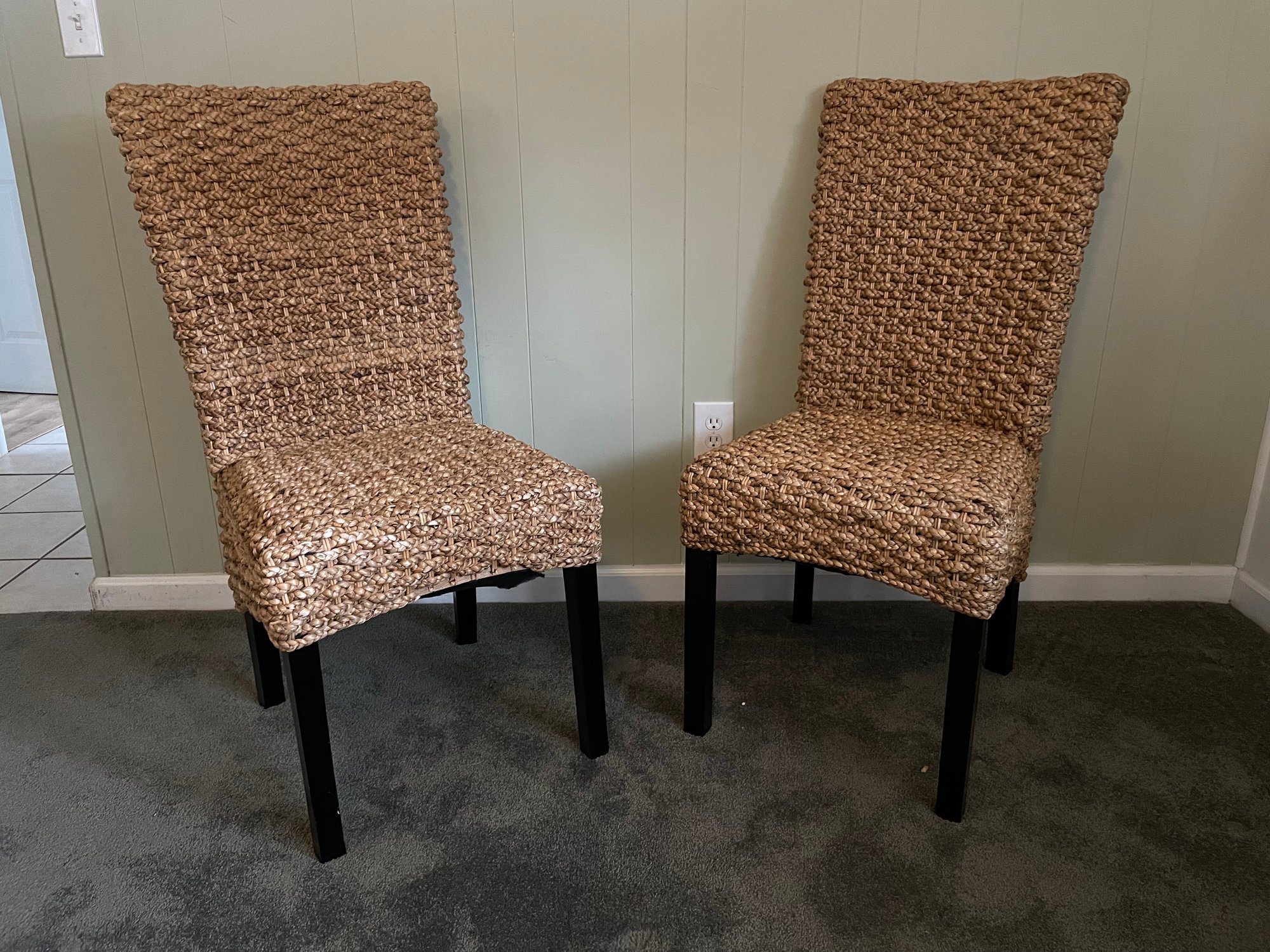 Woven Braided Chair Set #2040638 | Auctionninja.com