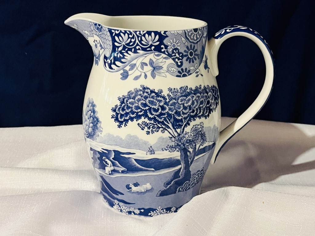 Spode "Blue Italian" 2 Quart Pitcher #12686 | Auctionninja.com