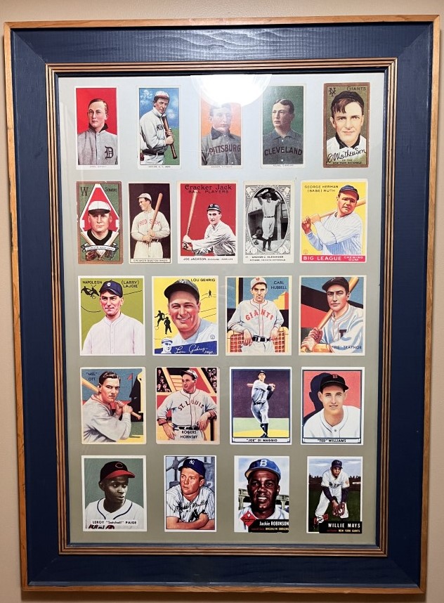 "Legends Of Baseball" - Framed Baseball Card Poster #11826 ...