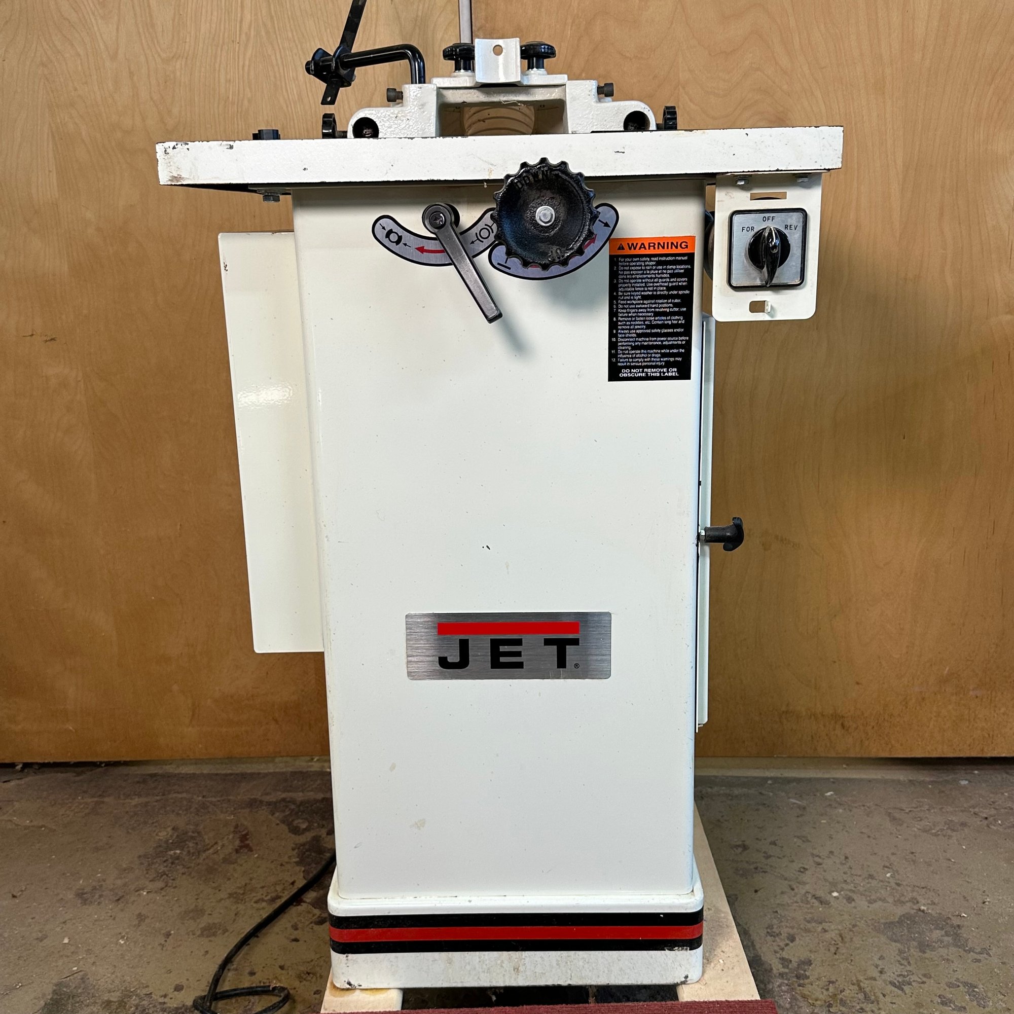 Jet Spindle Shaper, Model JWS 22CS, Used Only A Handful Of Times ...