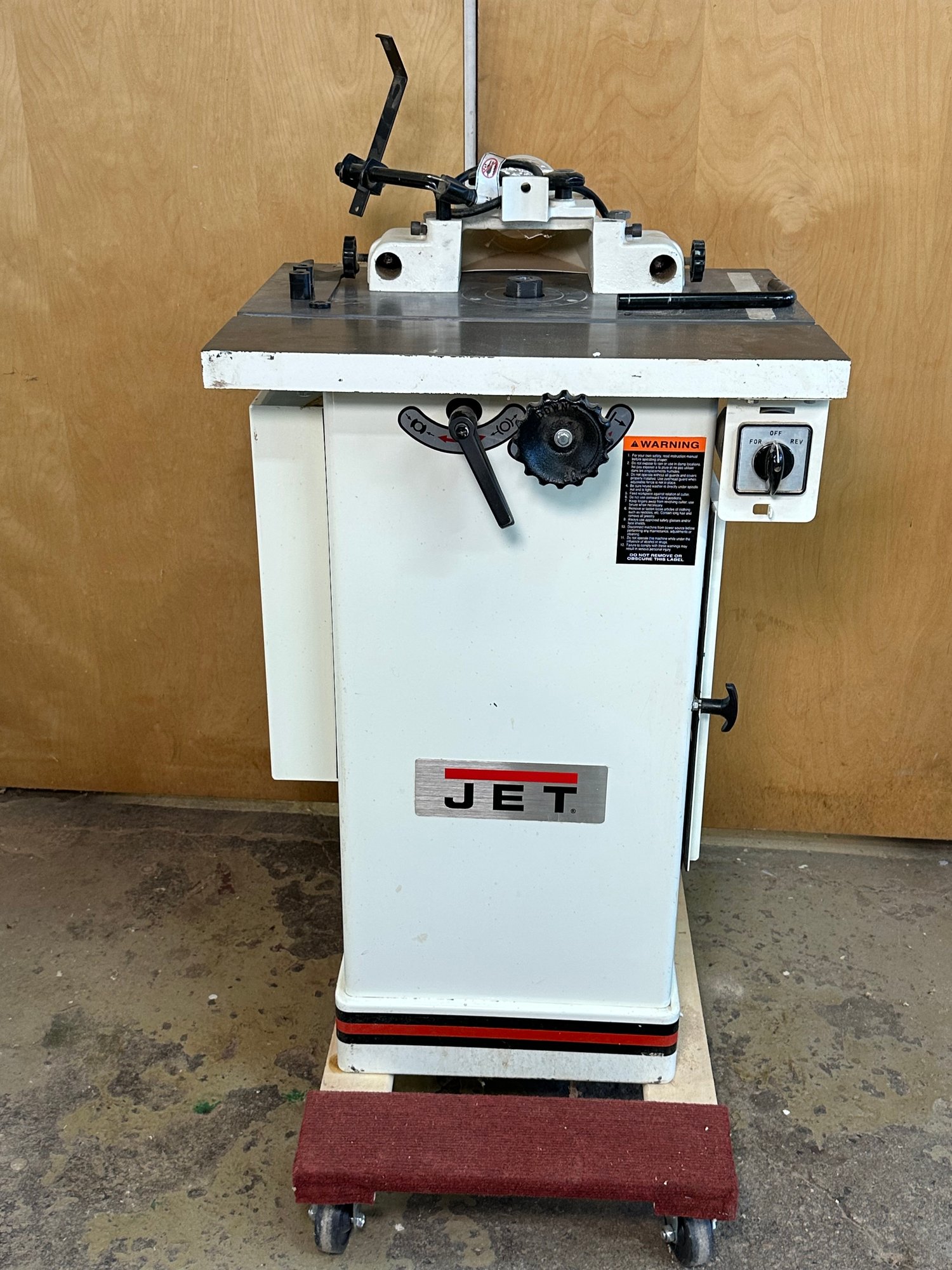 Jet Spindle Shaper, Model JWS 22CS, Used Only A Handful Of Times ...
