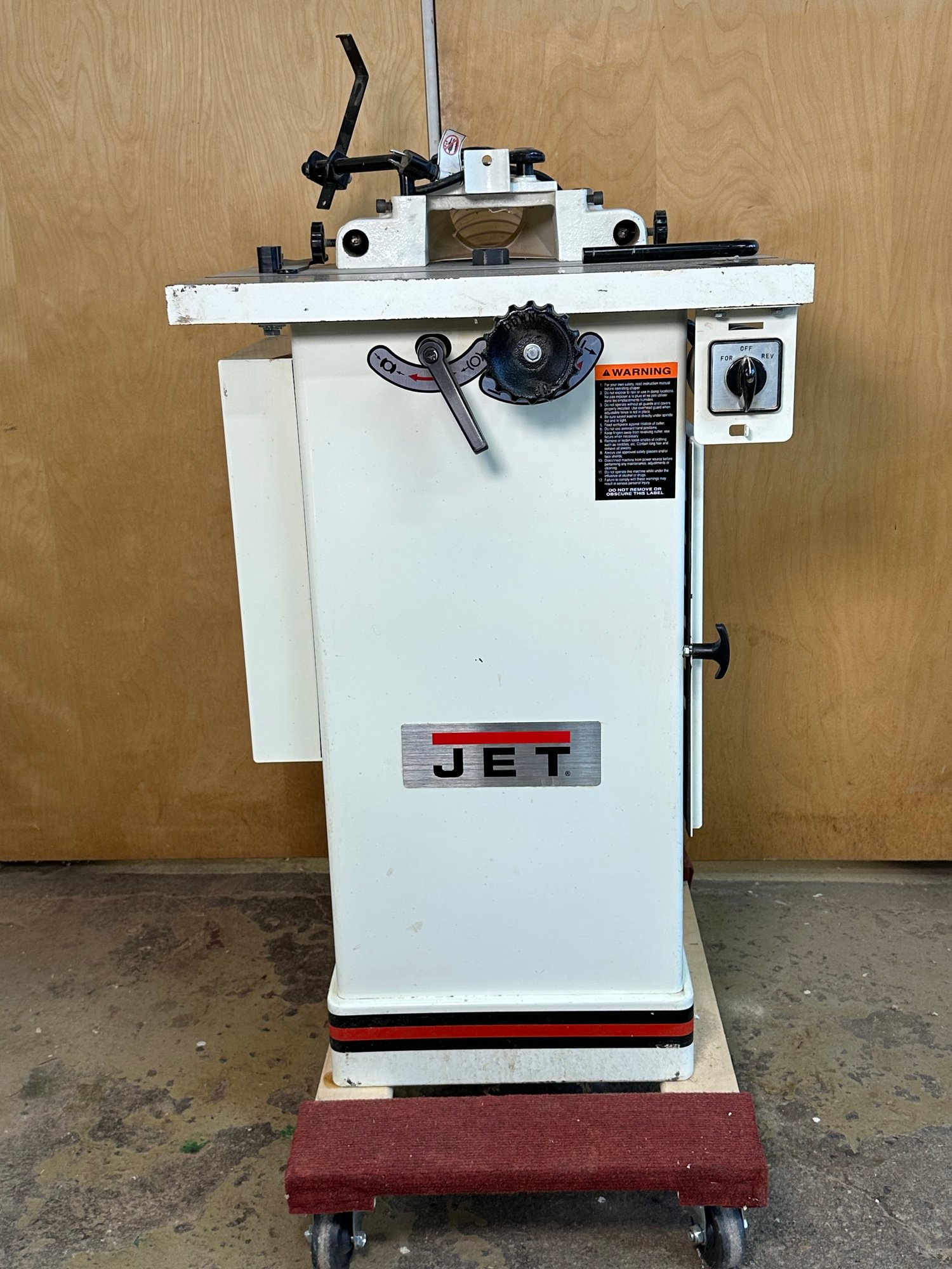 Jet Spindle Shaper, Model JWS 22CS, Used Only A Handful Of Times ...