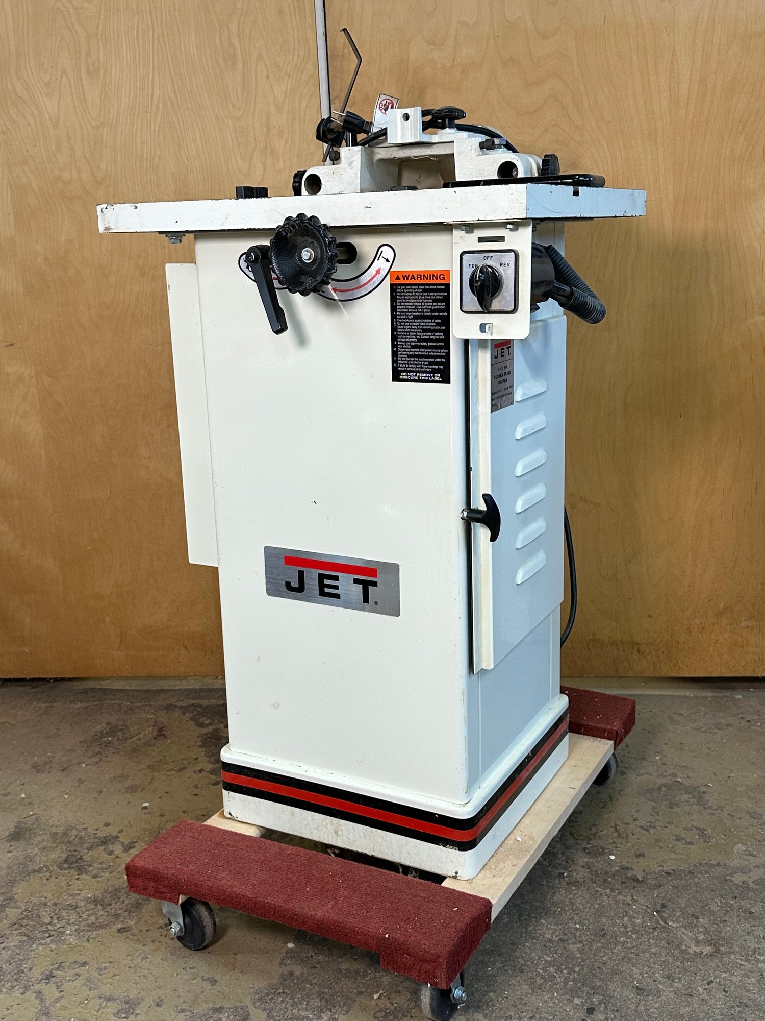 Jet Spindle Shaper, Model JWS 22CS, Used Only A Handful Of Times ...