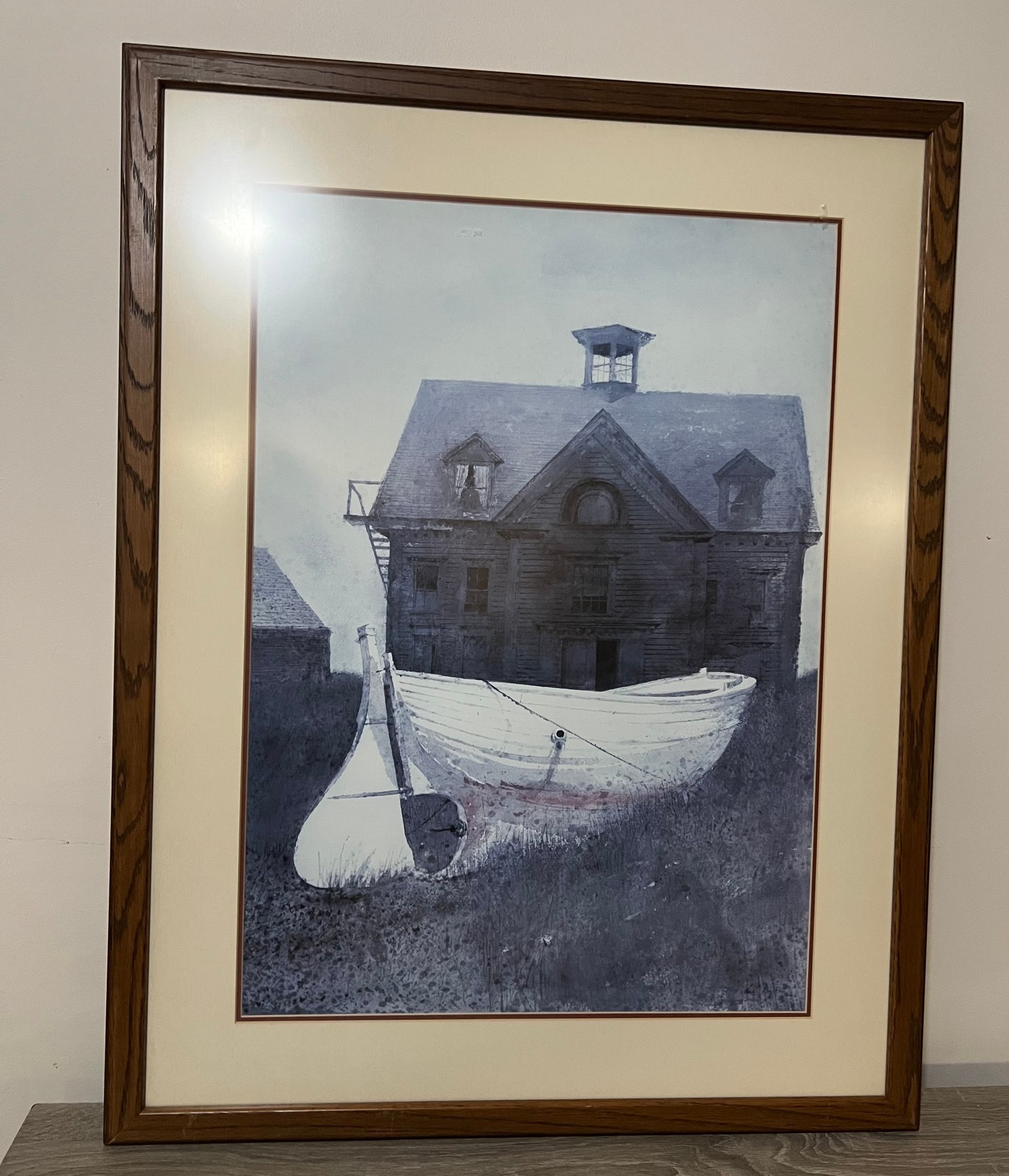 Matted & Framed Andrew Wyeth Liberty Launch #2235657 | Auctionninja.com