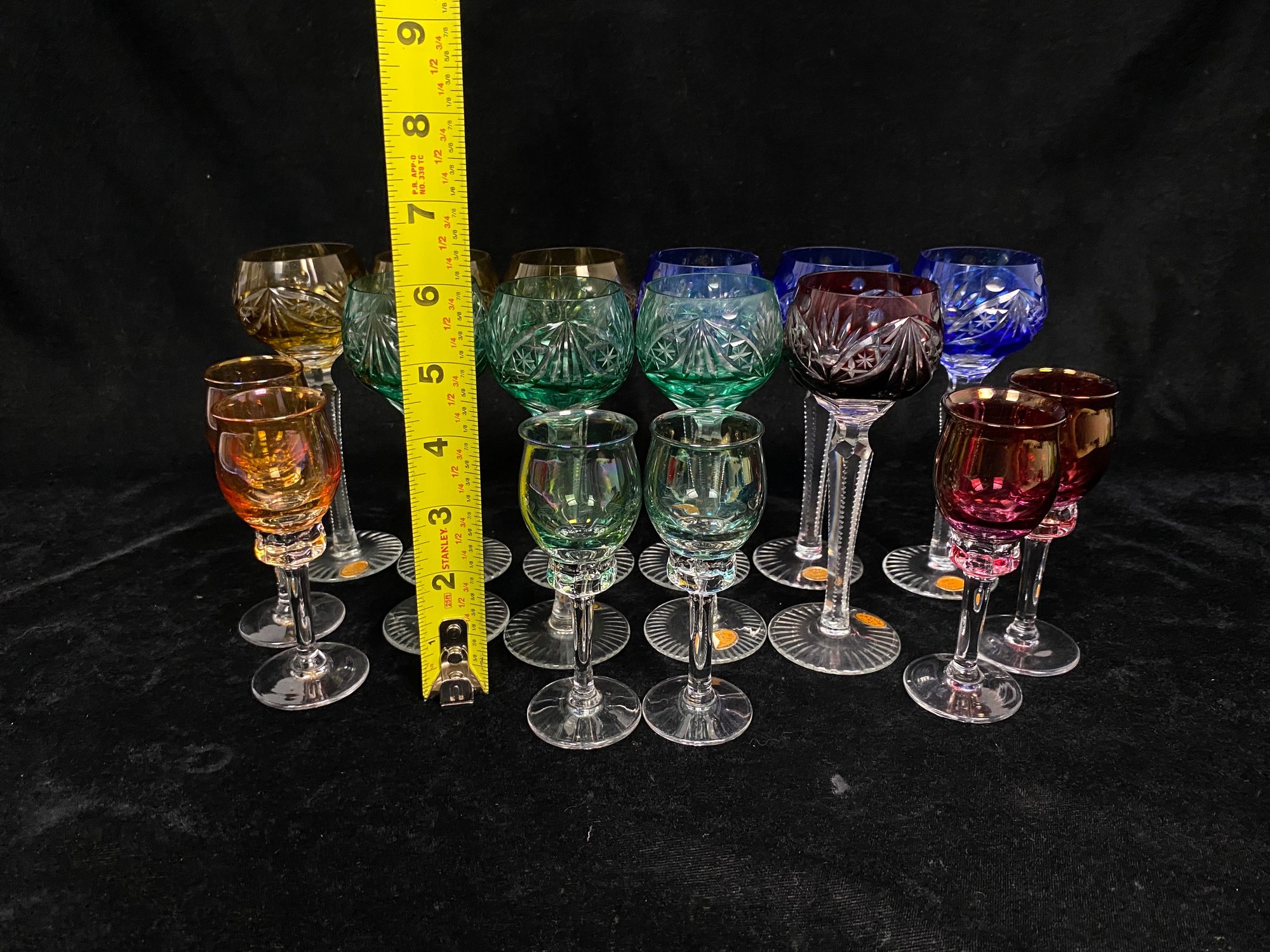Vintage Nachtmann Colorful Crystal Glass Cup Collection #2131137 ...