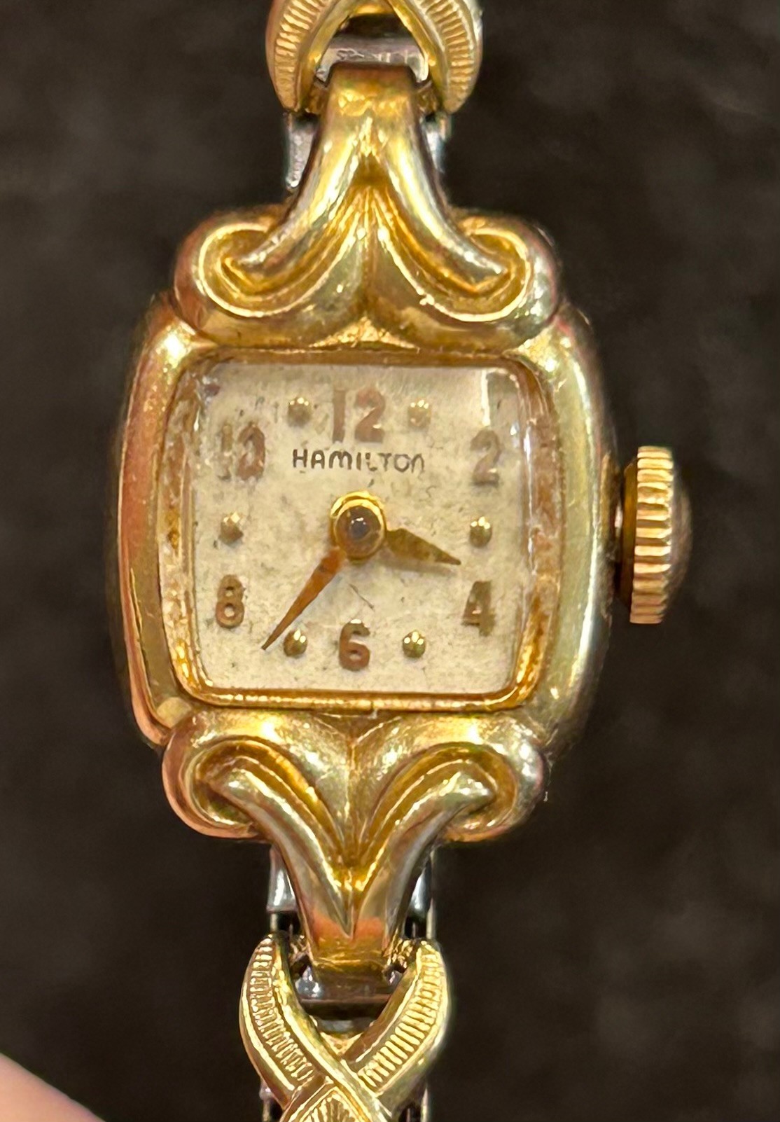 Vintage Hamilton 14K Gold Filled Bezel Ladies Watch #2230123 ...