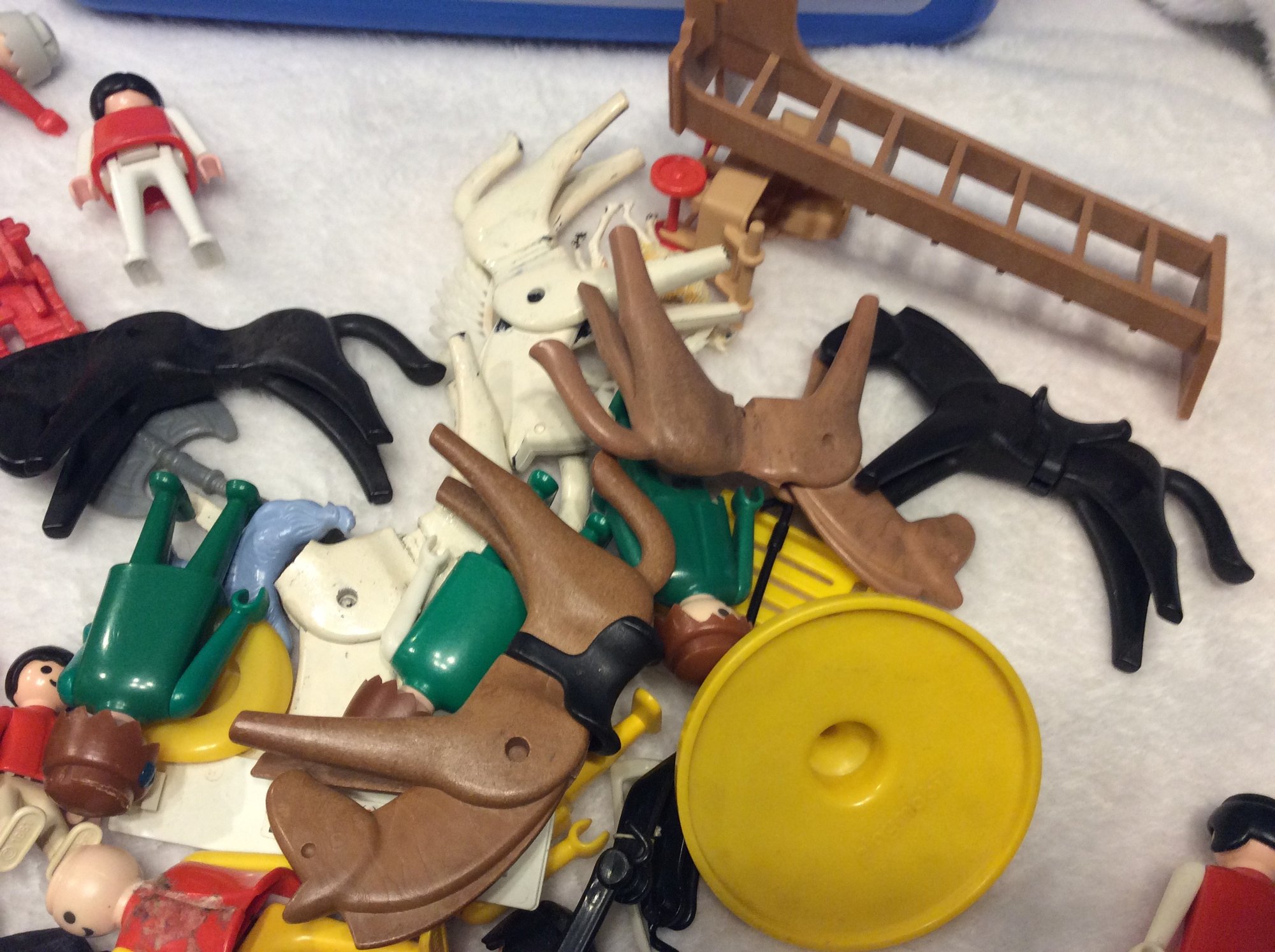 Lego Bucket Loaded With Vintage 1974 Playmobil Figures Accessories And ...