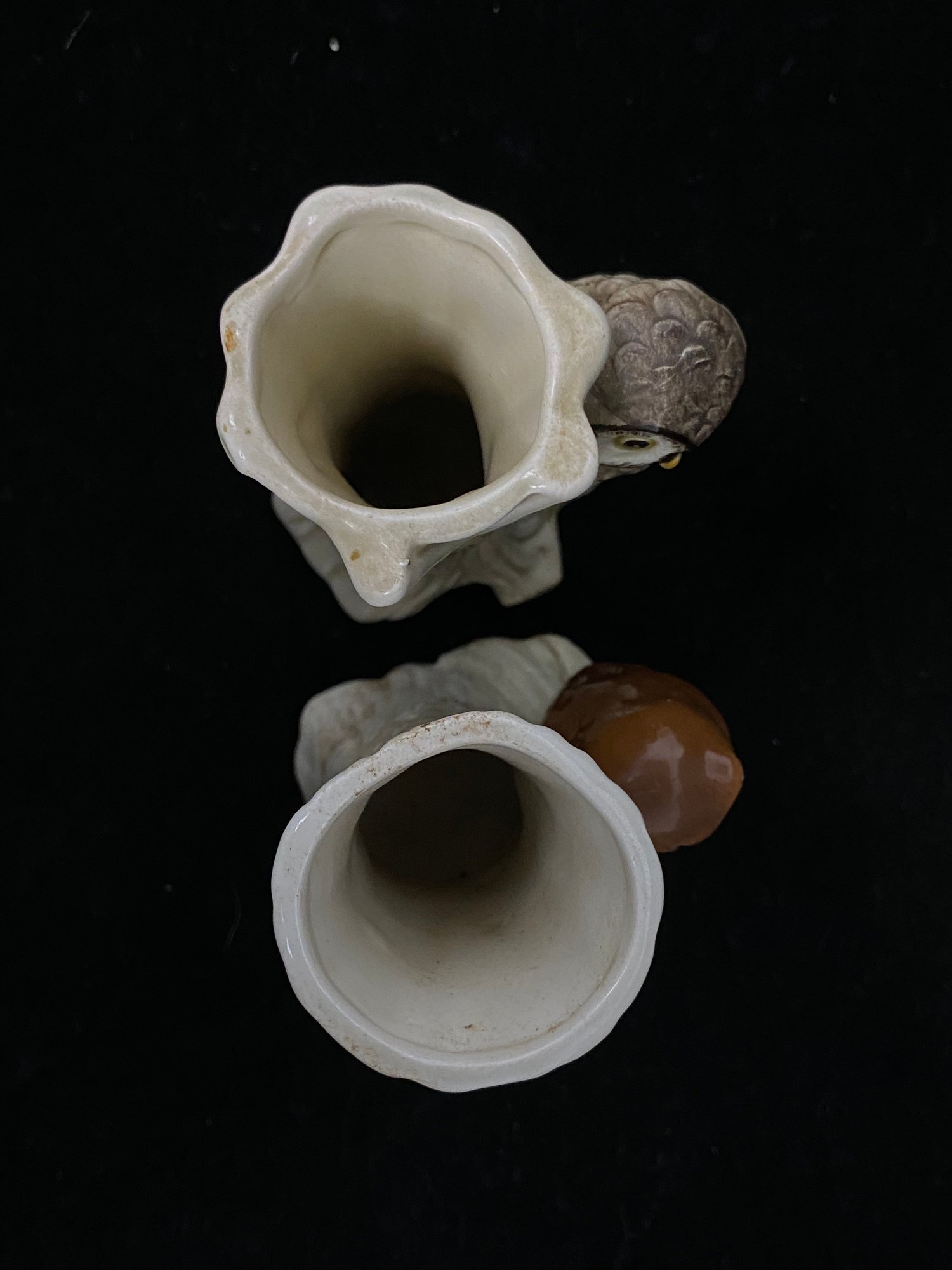 Matching Owl Pottery Vase Pair #2233842 | Auctionninja.com