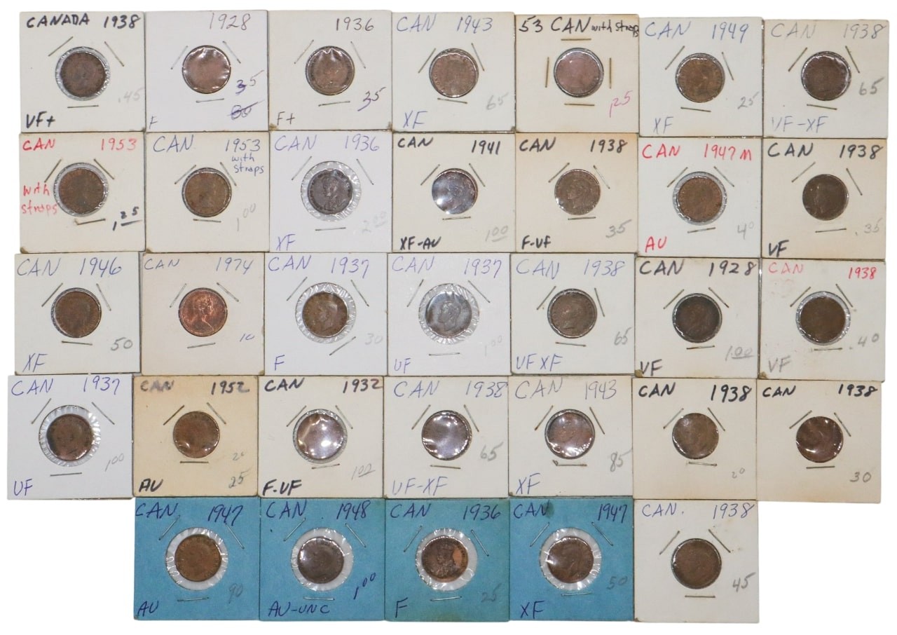 Large Collection Of Canadian Coins Mix Dates And Denominations #2128521 ...