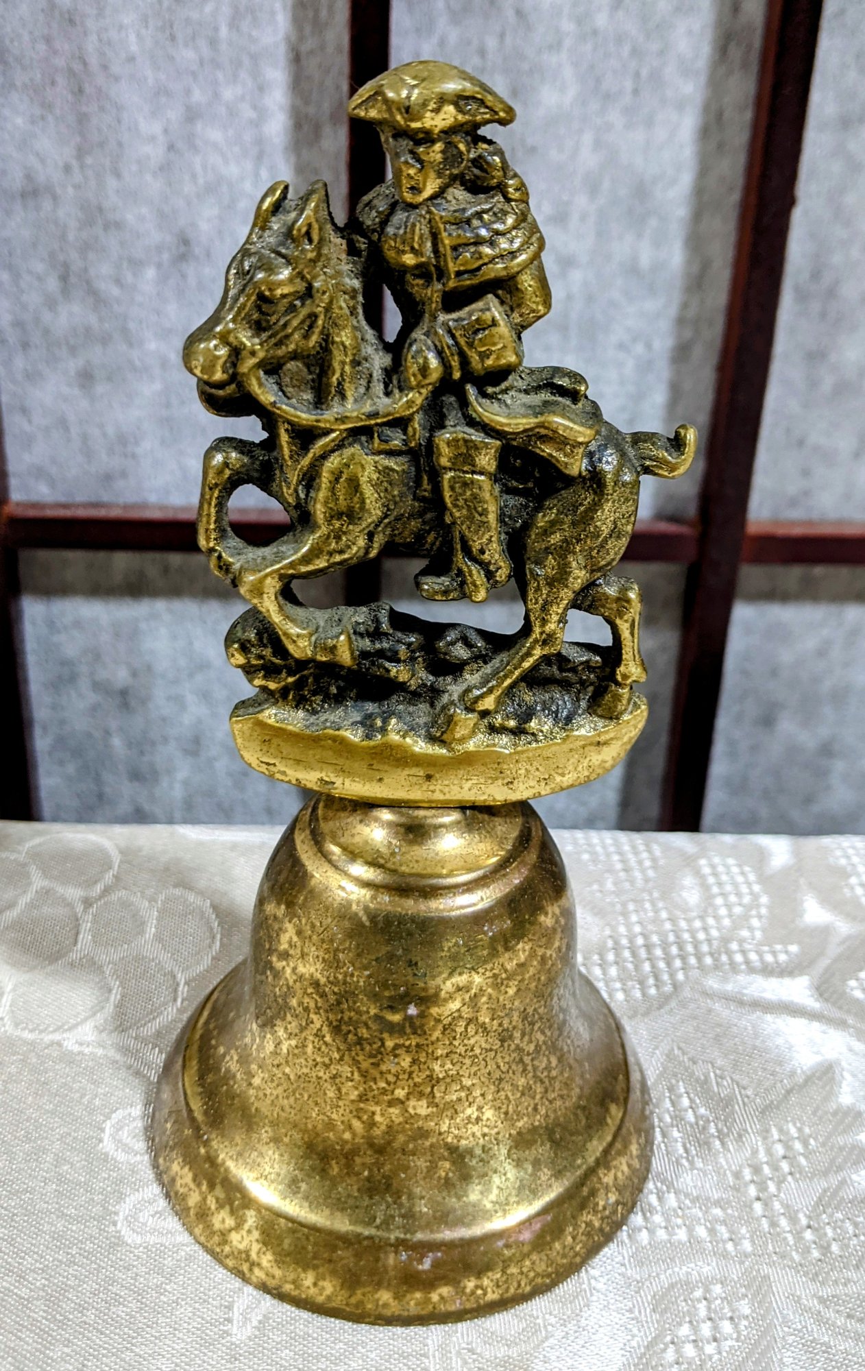 Brass Ringing Bell Mounted Soldier Horse Handle Bell- Made In England 5 ...