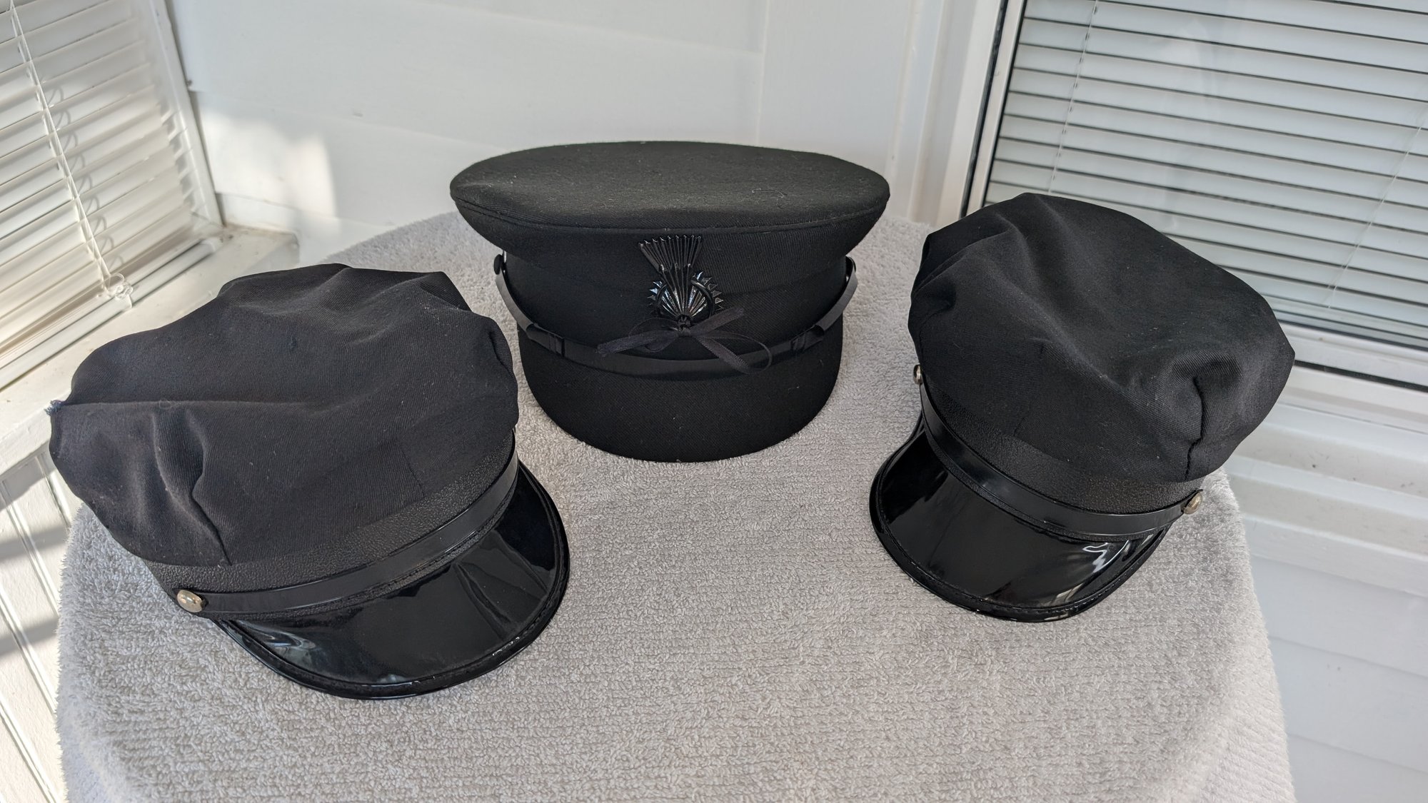 Mens Formal Chauffeur Hat Professional Quality Drivers Cap. Black ...