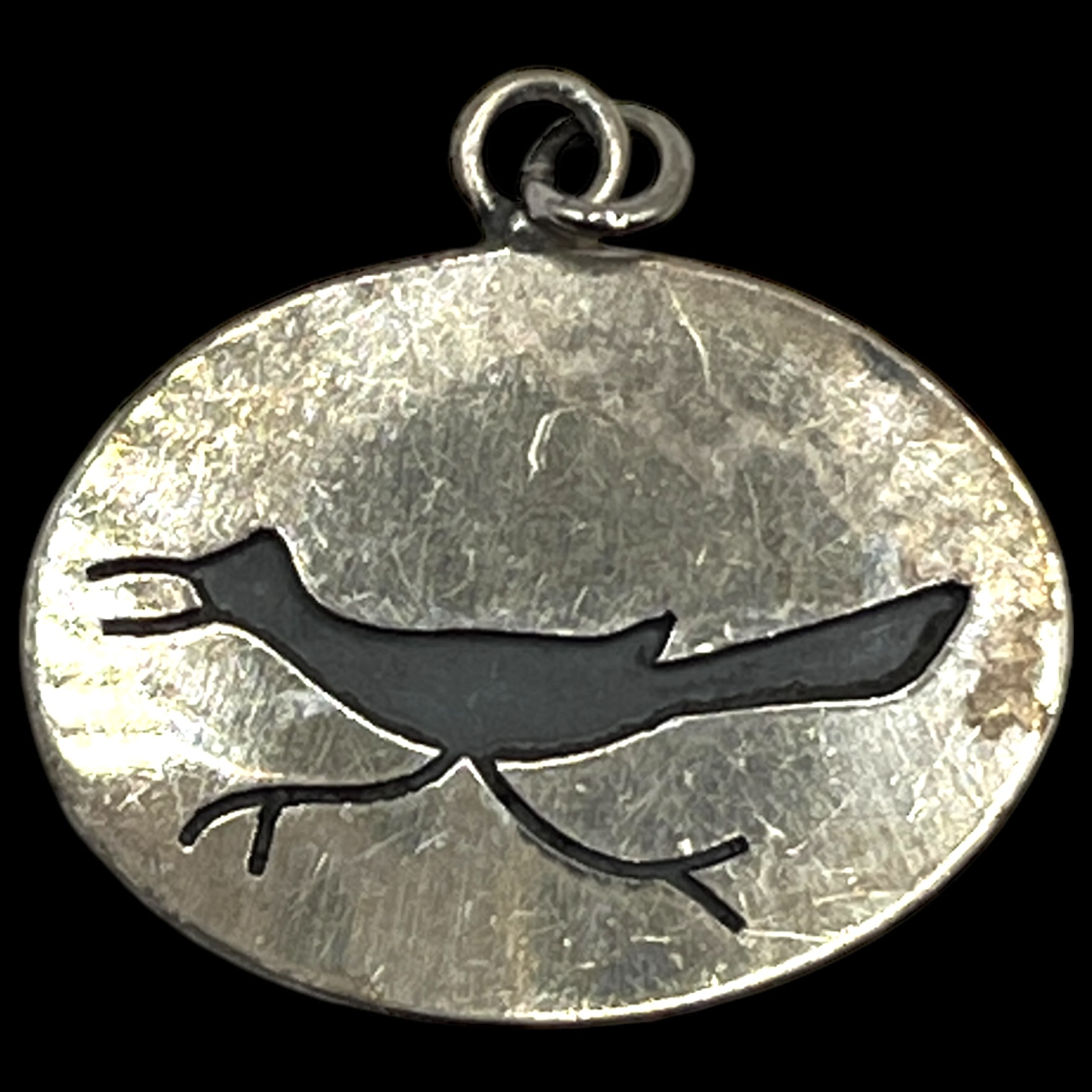 Vintage Sterling Silver Road Runner Pendant #23685 | Auctionninja.com