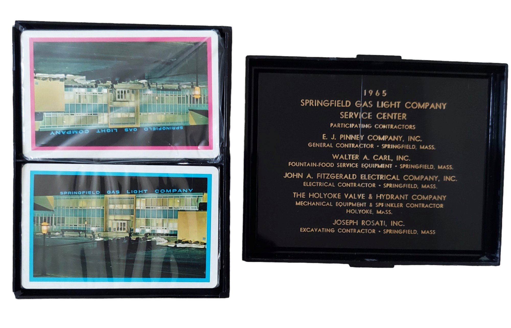Vintage 1965 Springfield Mass Gas Light Company 2 Full Decks Playing ...