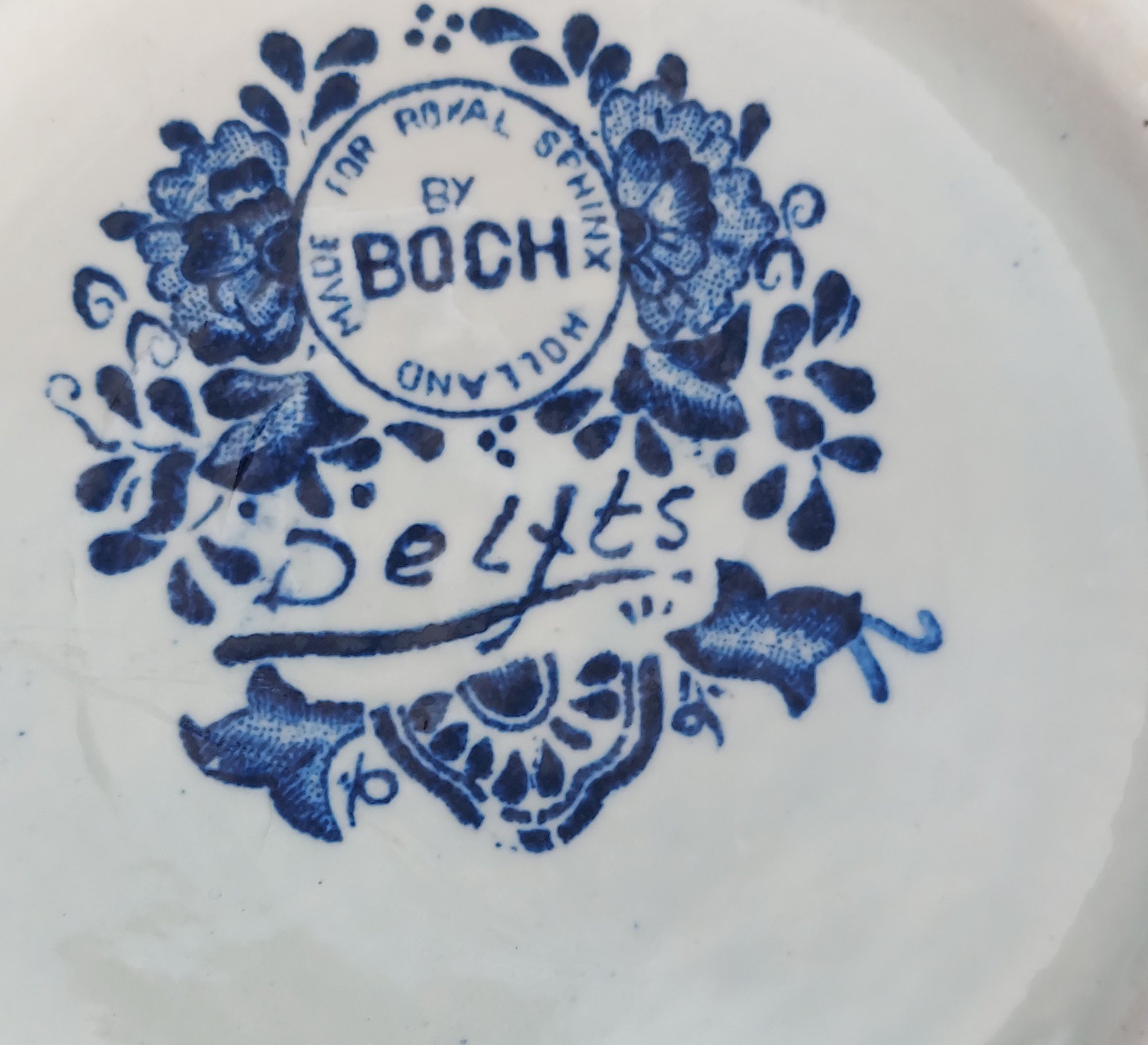 Pair Vintage 12" Royal Sphinx Delft Blue & White Porcelain Vases ...