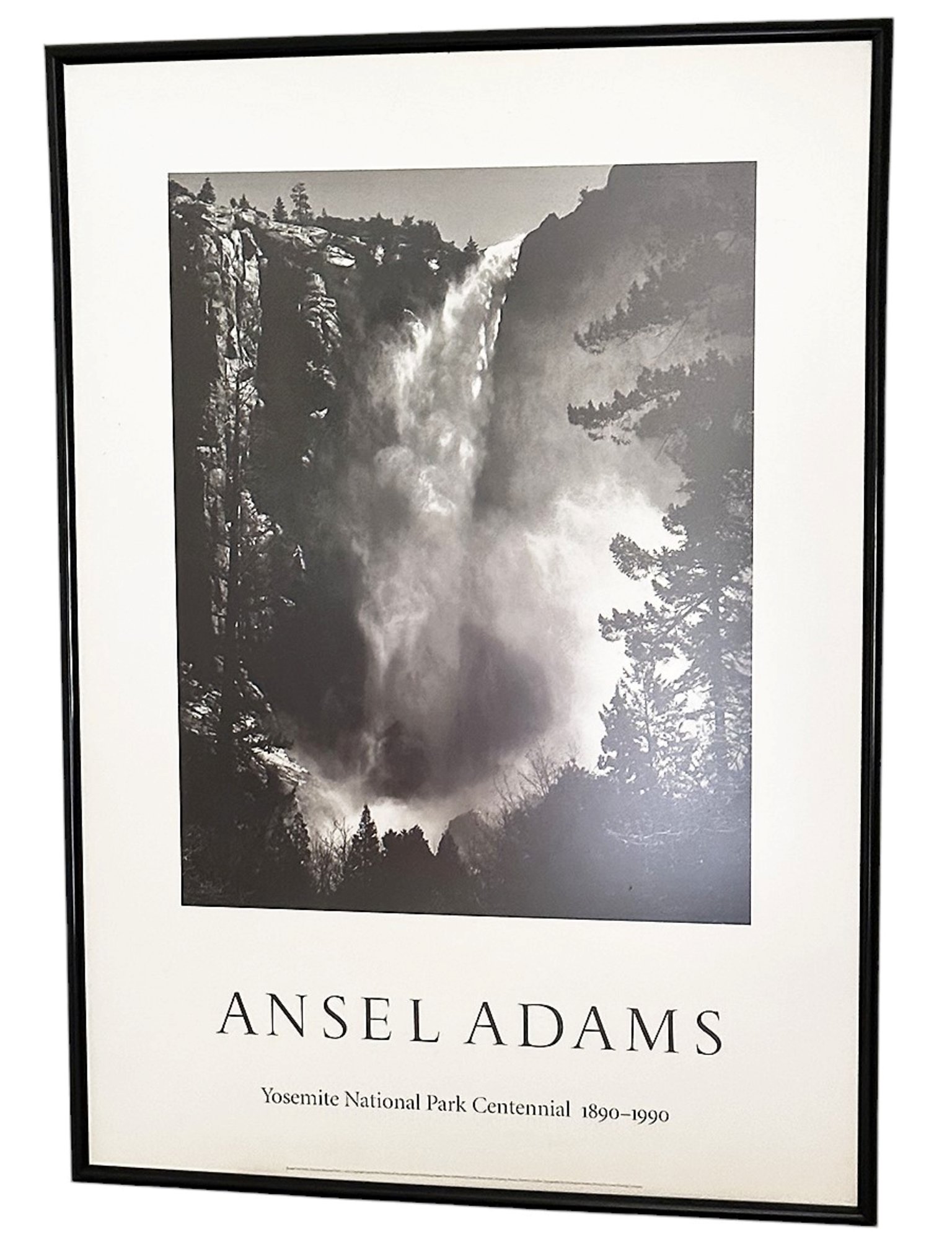 Ansel Adams 1990 Yosemite National Park Centennial Poster (Bridal Veil ...