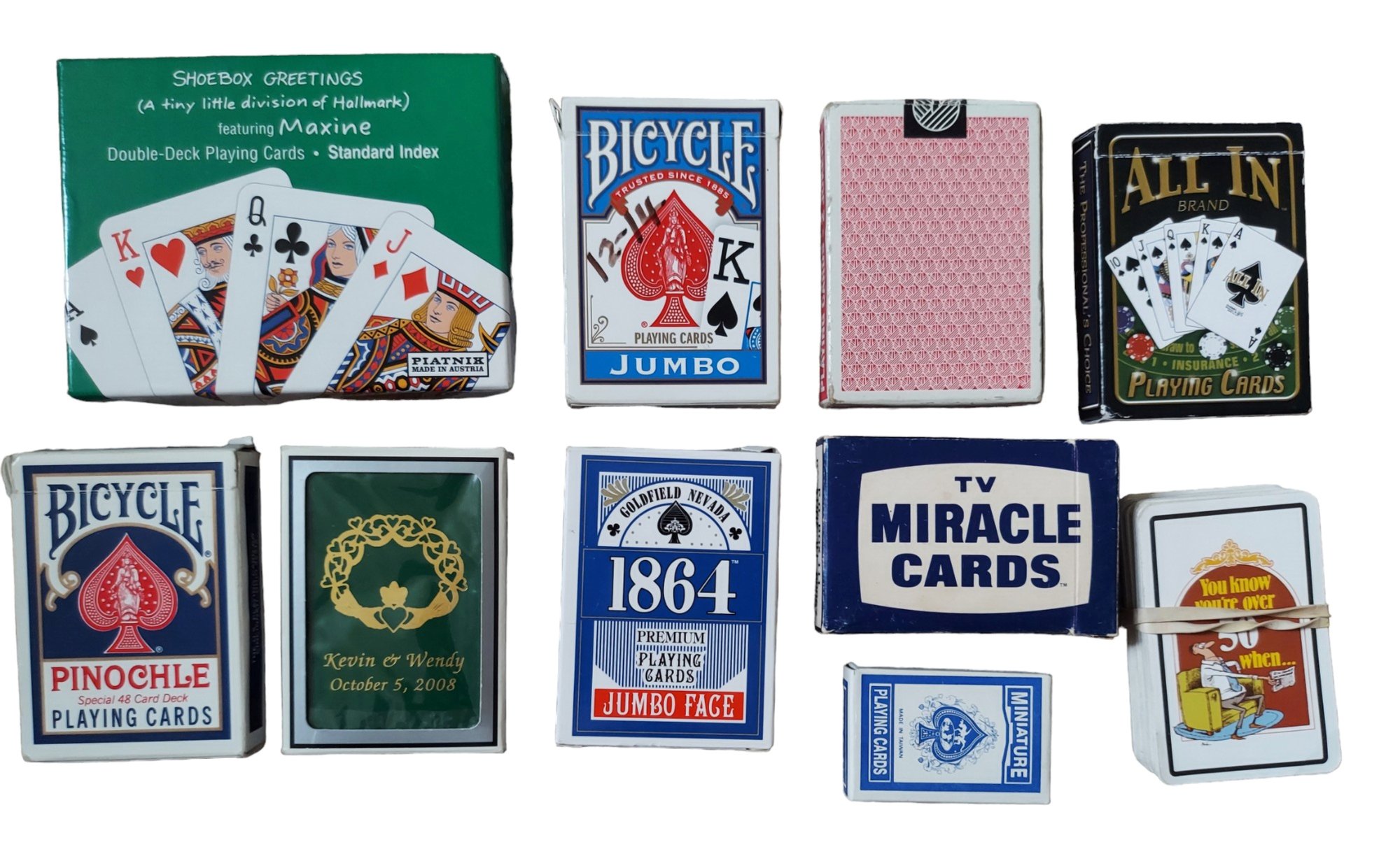 Collection Of 10 Decks Playing Cards #7228 | Auctionninja.com