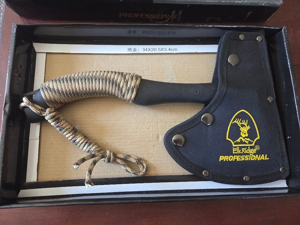 Elk Ridge Professional Tactical Hunting Camping Axe Hatchet New In Box ...