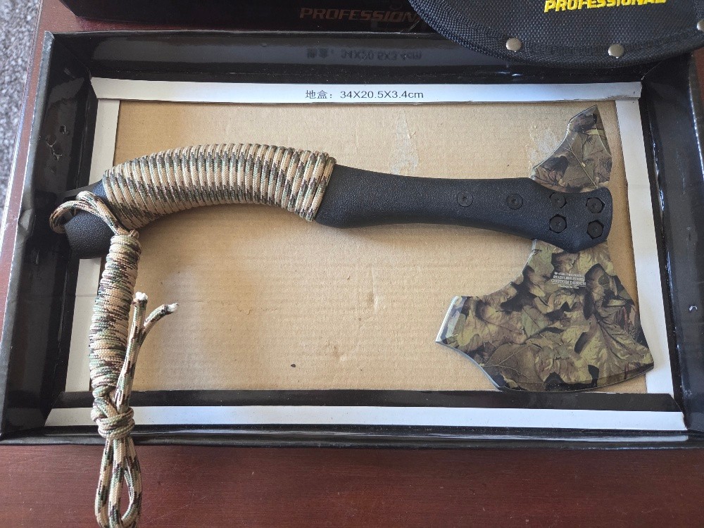Elk Ridge Professional Tactical Hunting Camping Axe Hatchet New In Box ...