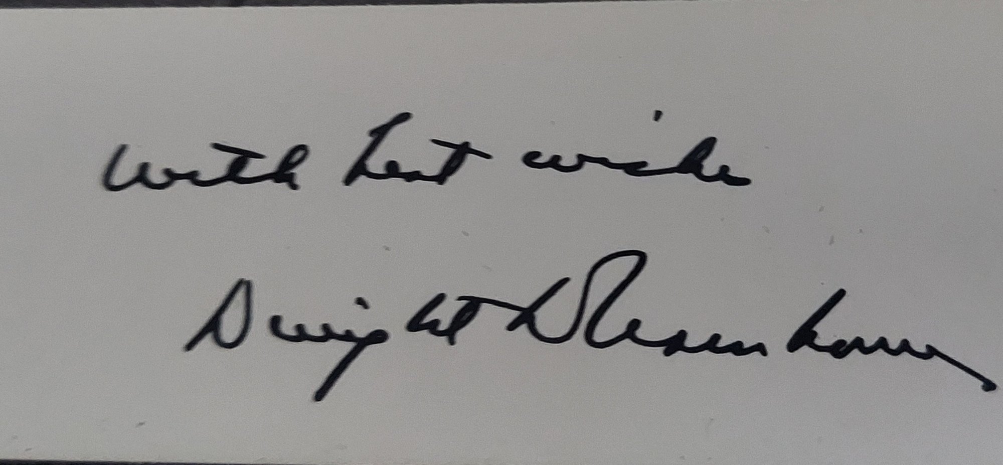 Dwight D. Eisenhower 34th President Of The United States Signed ...
