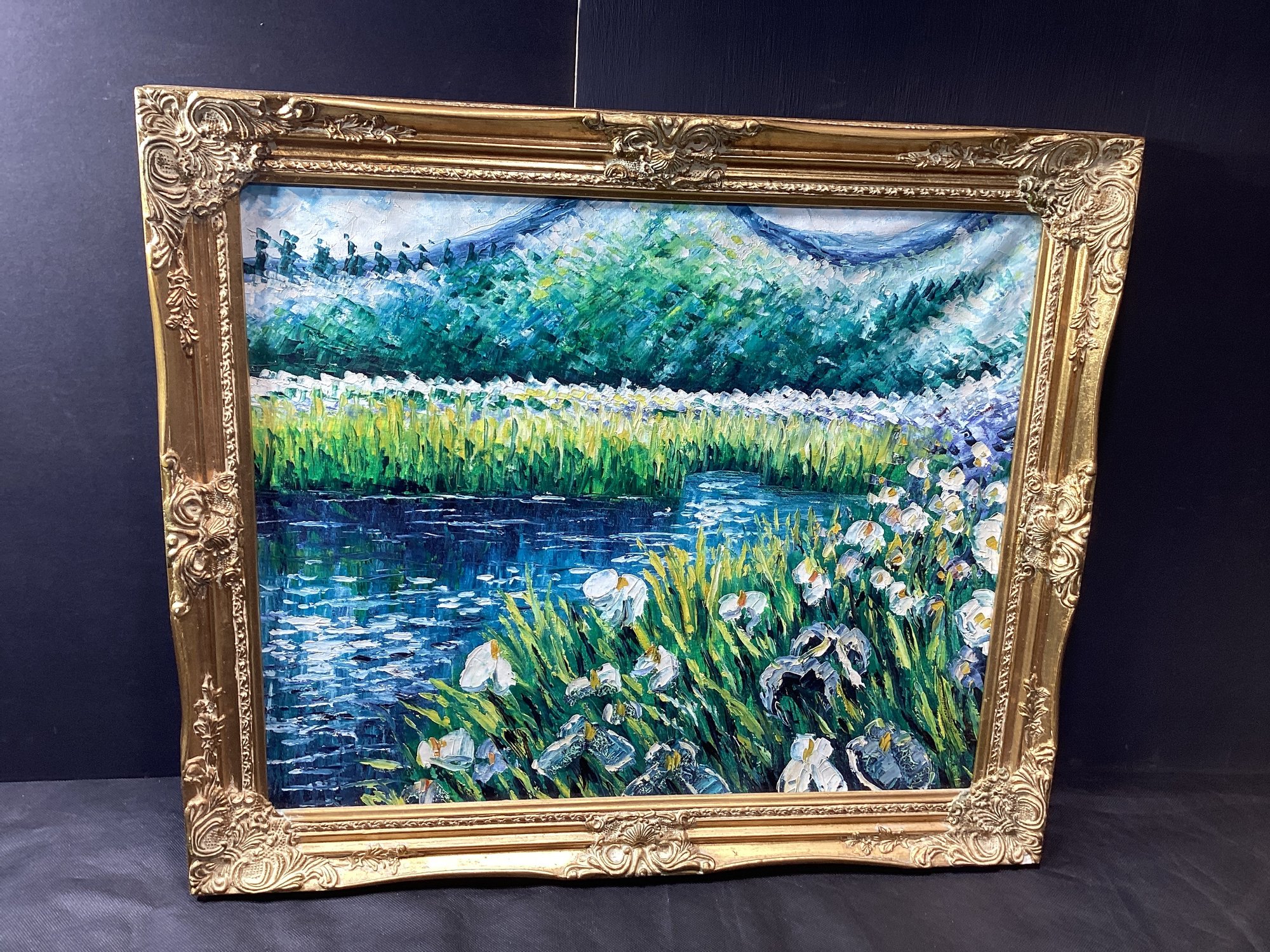 O/C In Great Shape In The Manner Of Van Gogh, With Spectacular Frame ...