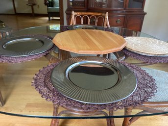 Top Of Table Chargers Matts And Lazy Susan #21636 | Auctionninja.com