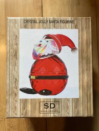 Crystal Jolly Santa Figurine #21714 | Auctionninja.com