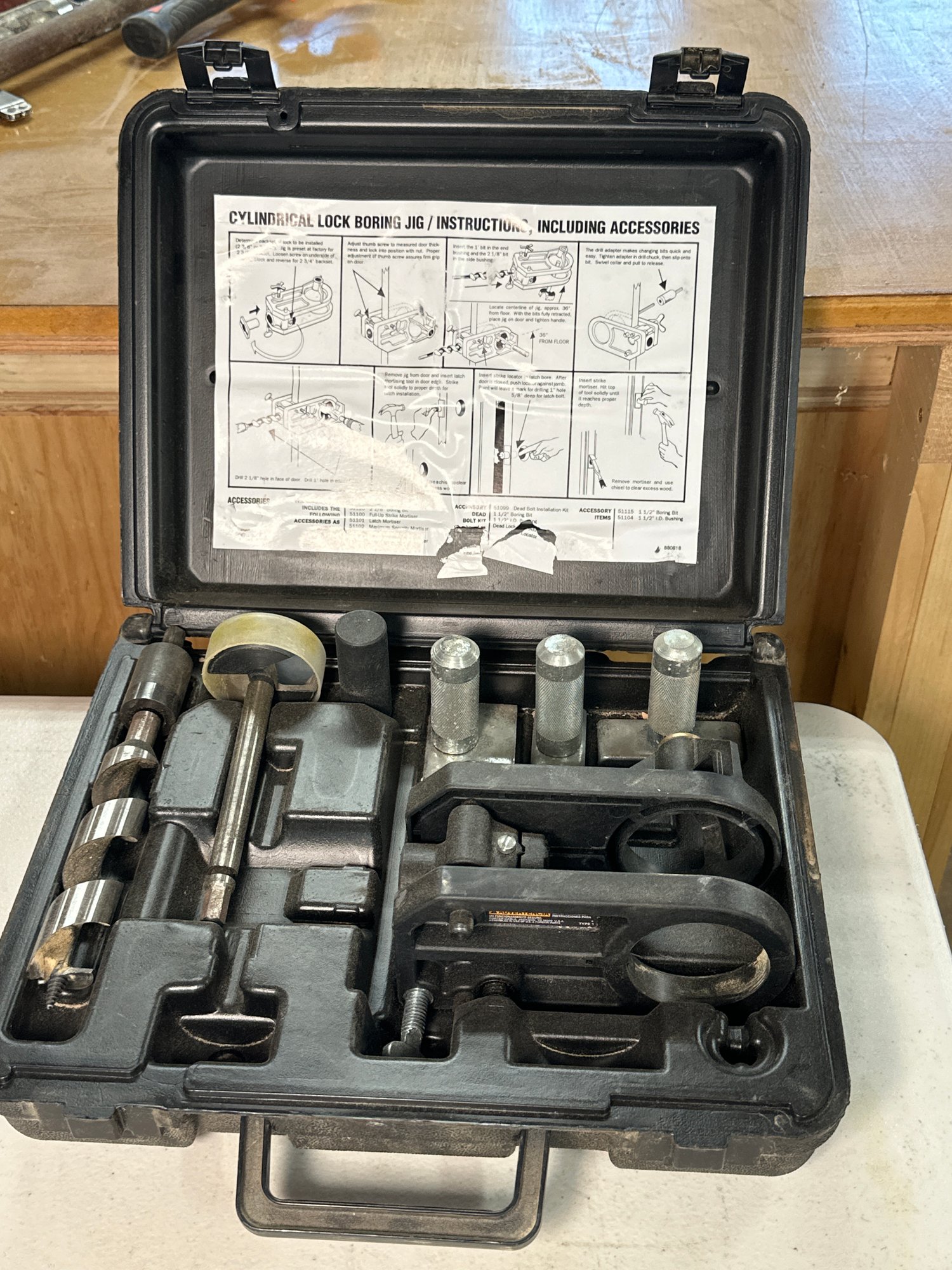 Porter Cable Cylindrical Lock Boring Jig #2029927 | Auctionninja.com