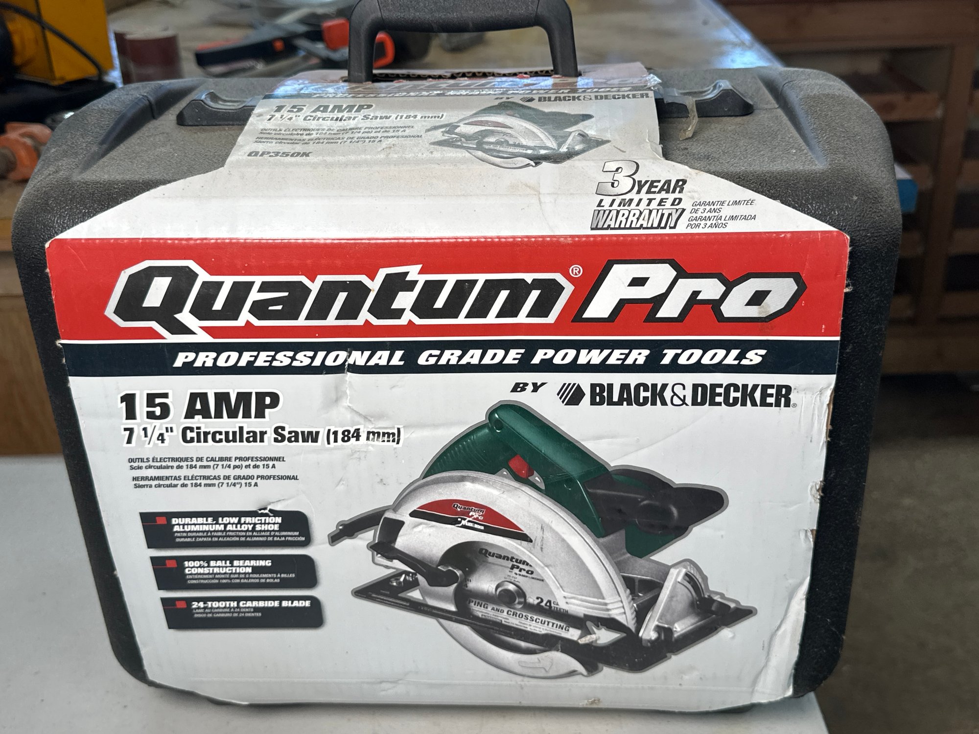 Quantum Pro 15 Amp Circular Saw With Case, Never Opened #2029928 ...