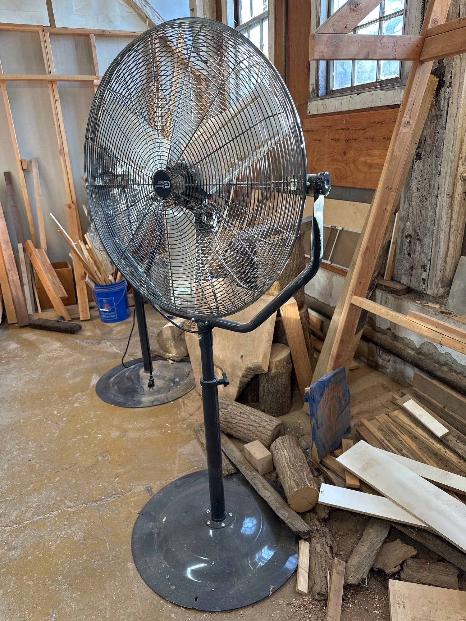 Large Adjustable Height Fan By Commercial Electric, 2 Of 2 #2031818 ...