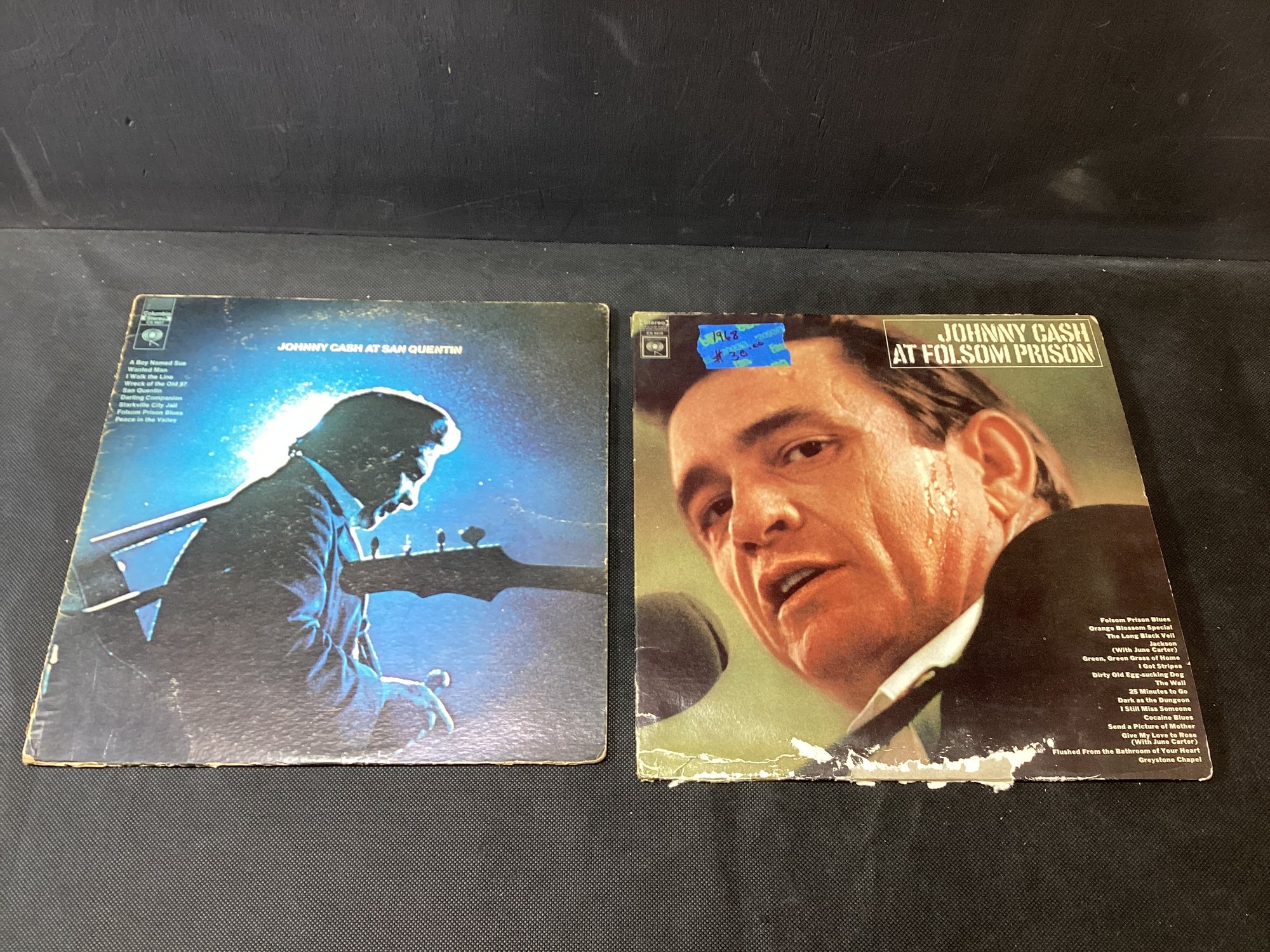 Two Vintage Johnny Cash Albums ,albums Are In Good Shape. Dust Covers ...