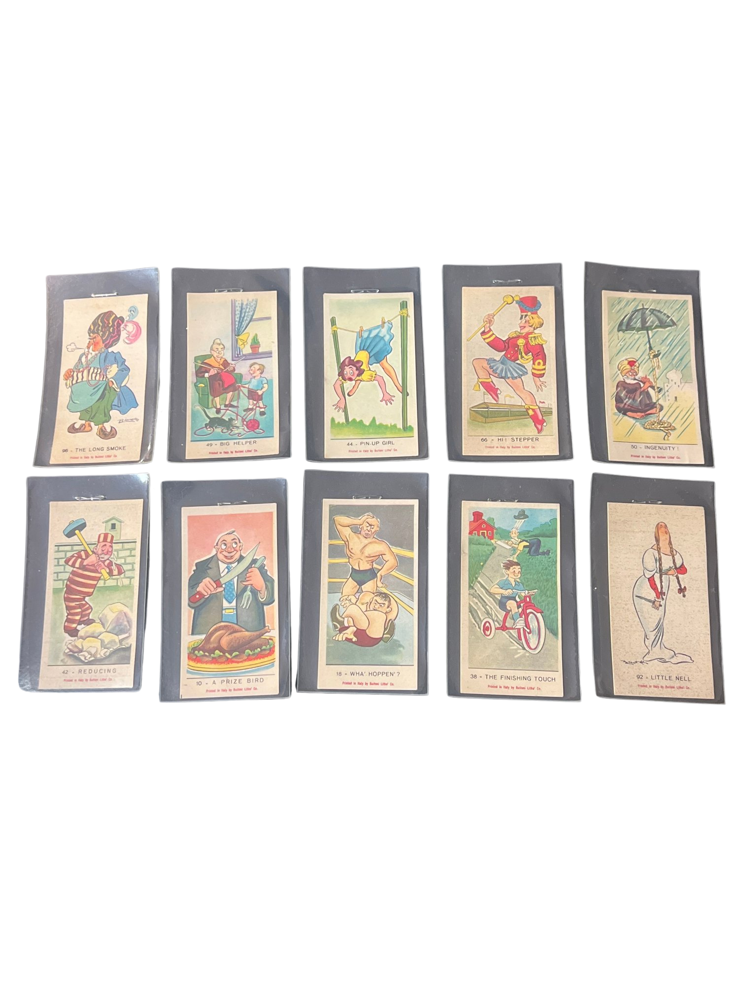 Buitoni Or Perugina 1960s Advertising/comic Figurettes Trading Cards ...
