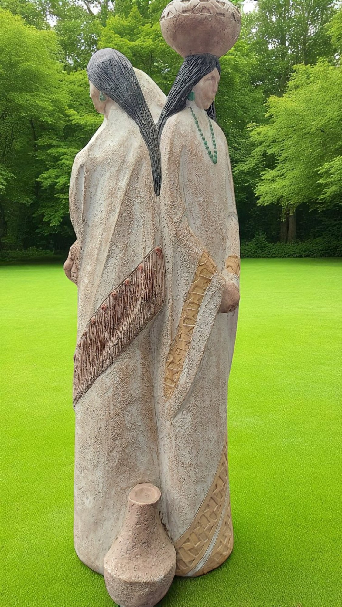 Vintage Austin Prod 23" Acoma Collection EARTH WIND & FIRE Hamd Painted ...