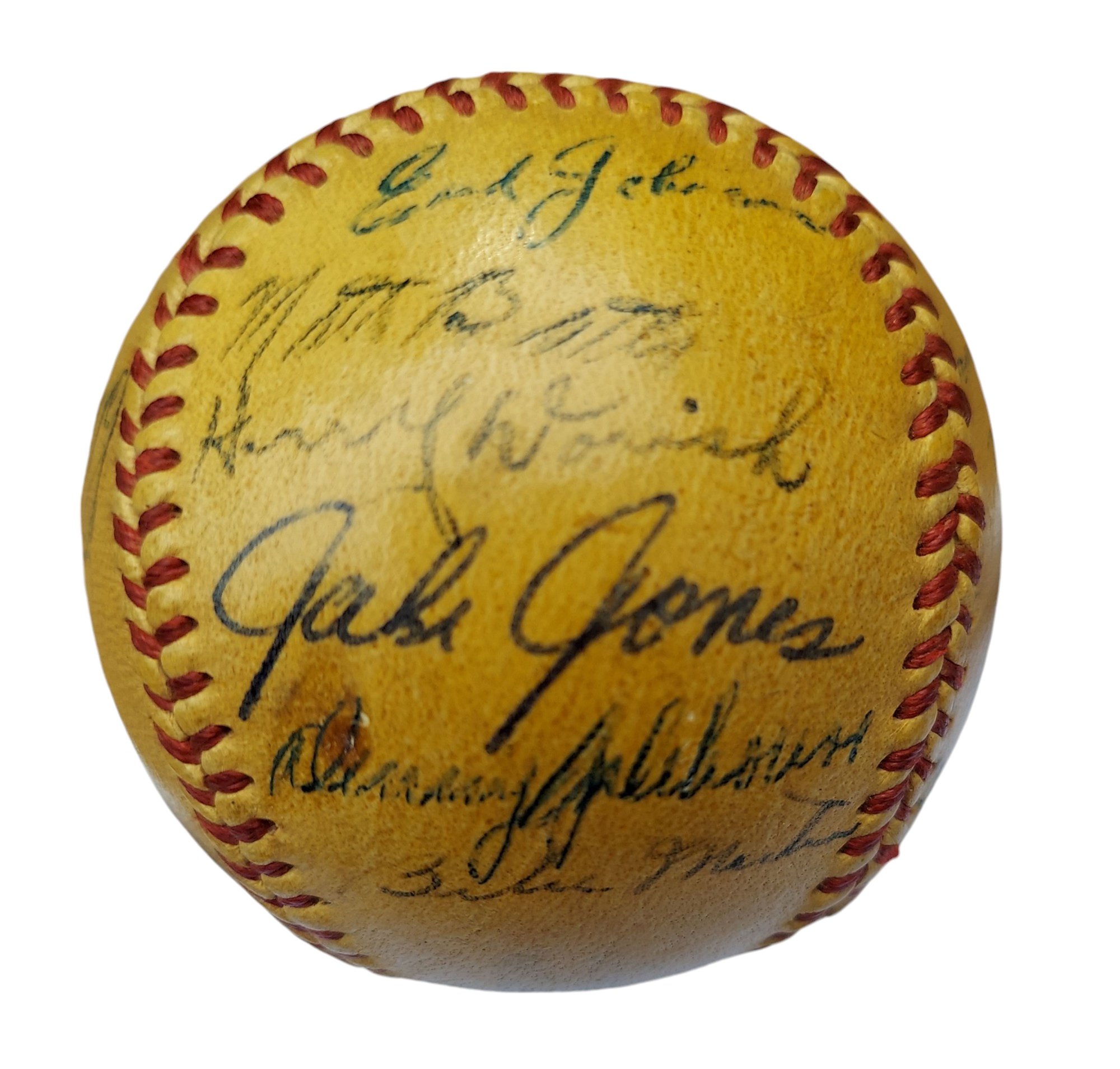 1948 Boston Red Sox Team Signed Autographed Baseball With Ted Williams ...