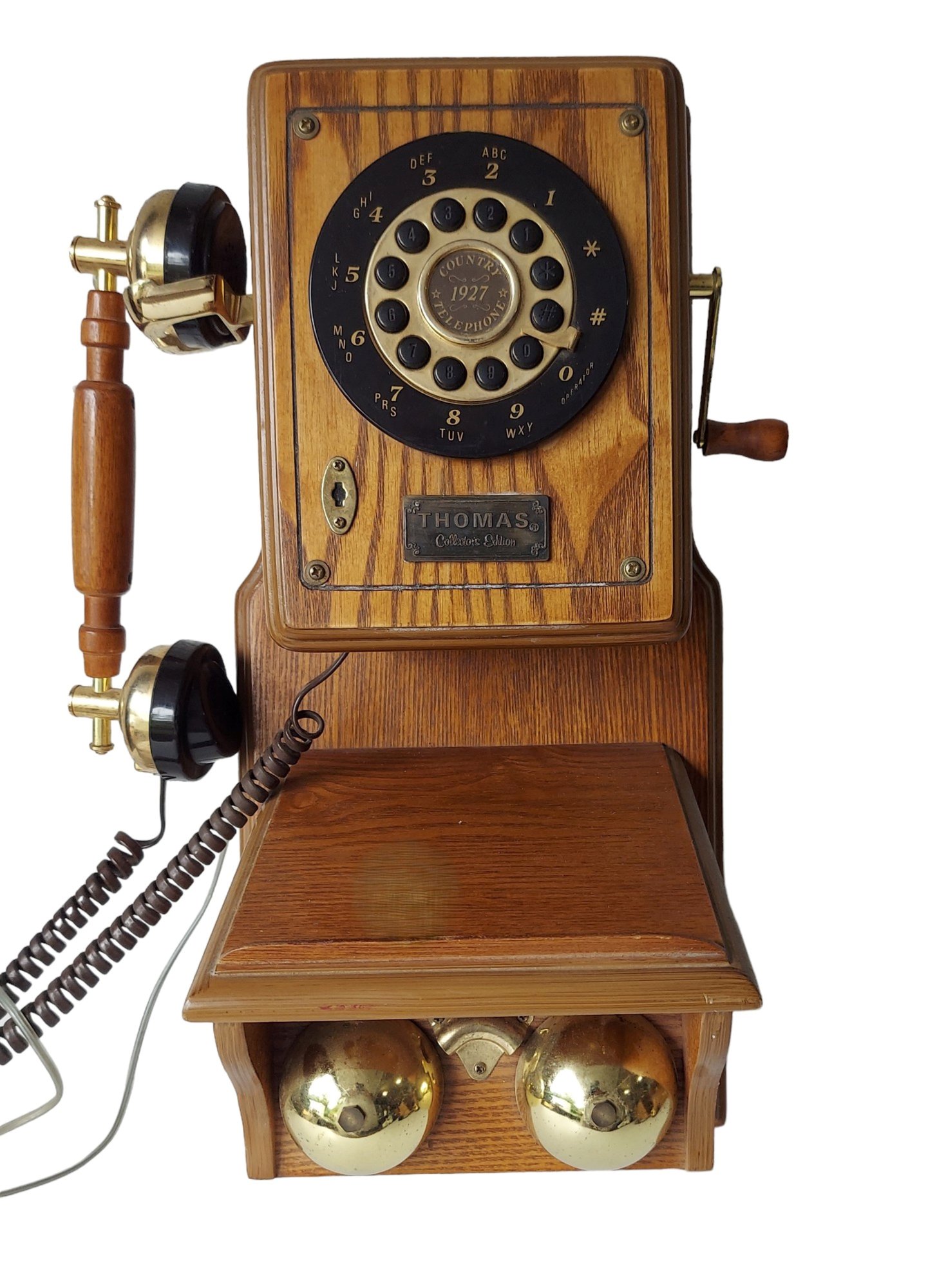 THOMAS Collectors Edition Wall Mount Oak 1927 Replica Land Line ...