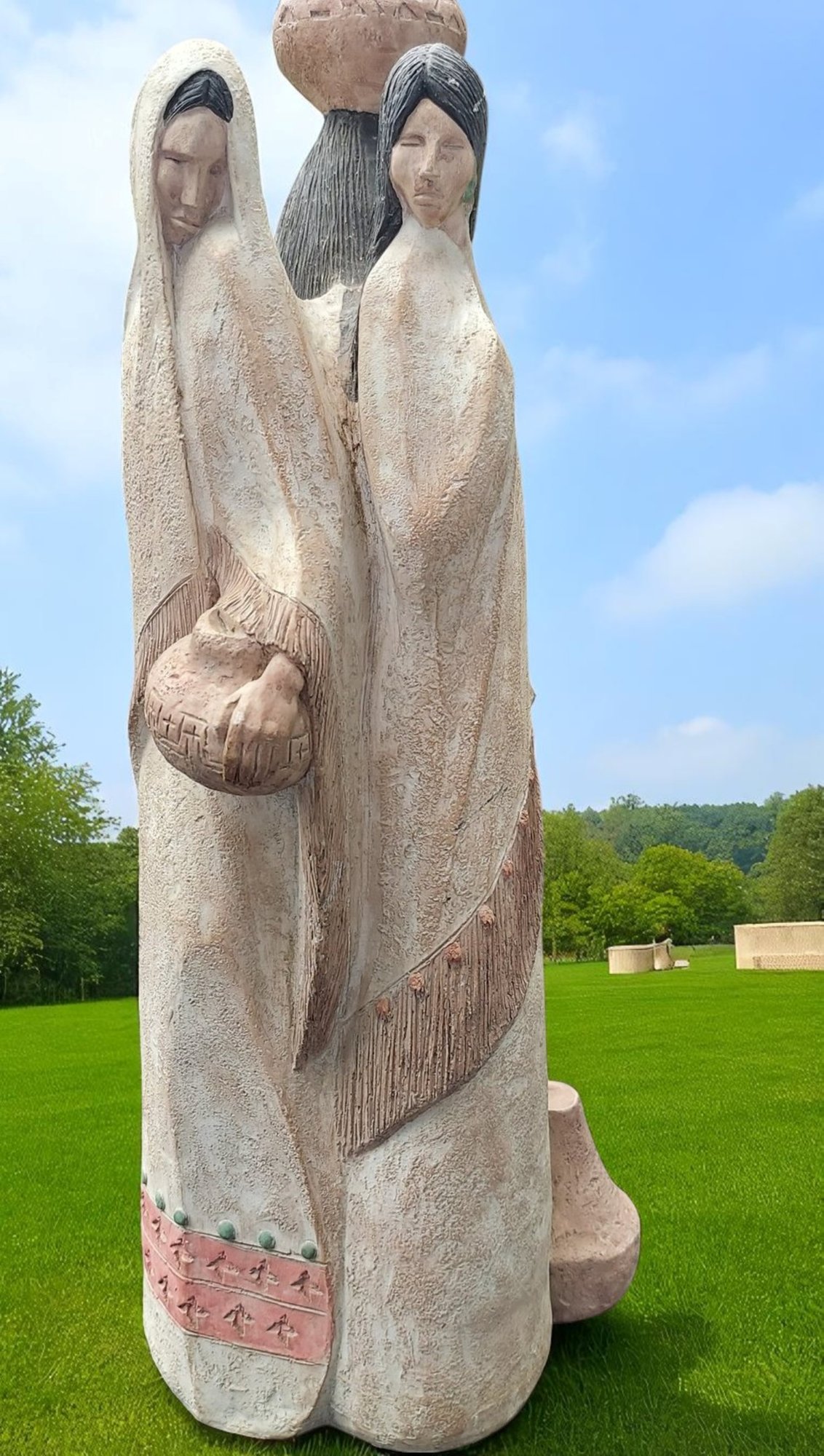 Vintage Austin Prod 23" Acoma Collection EARTH WIND & FIRE Hamd Painted ...