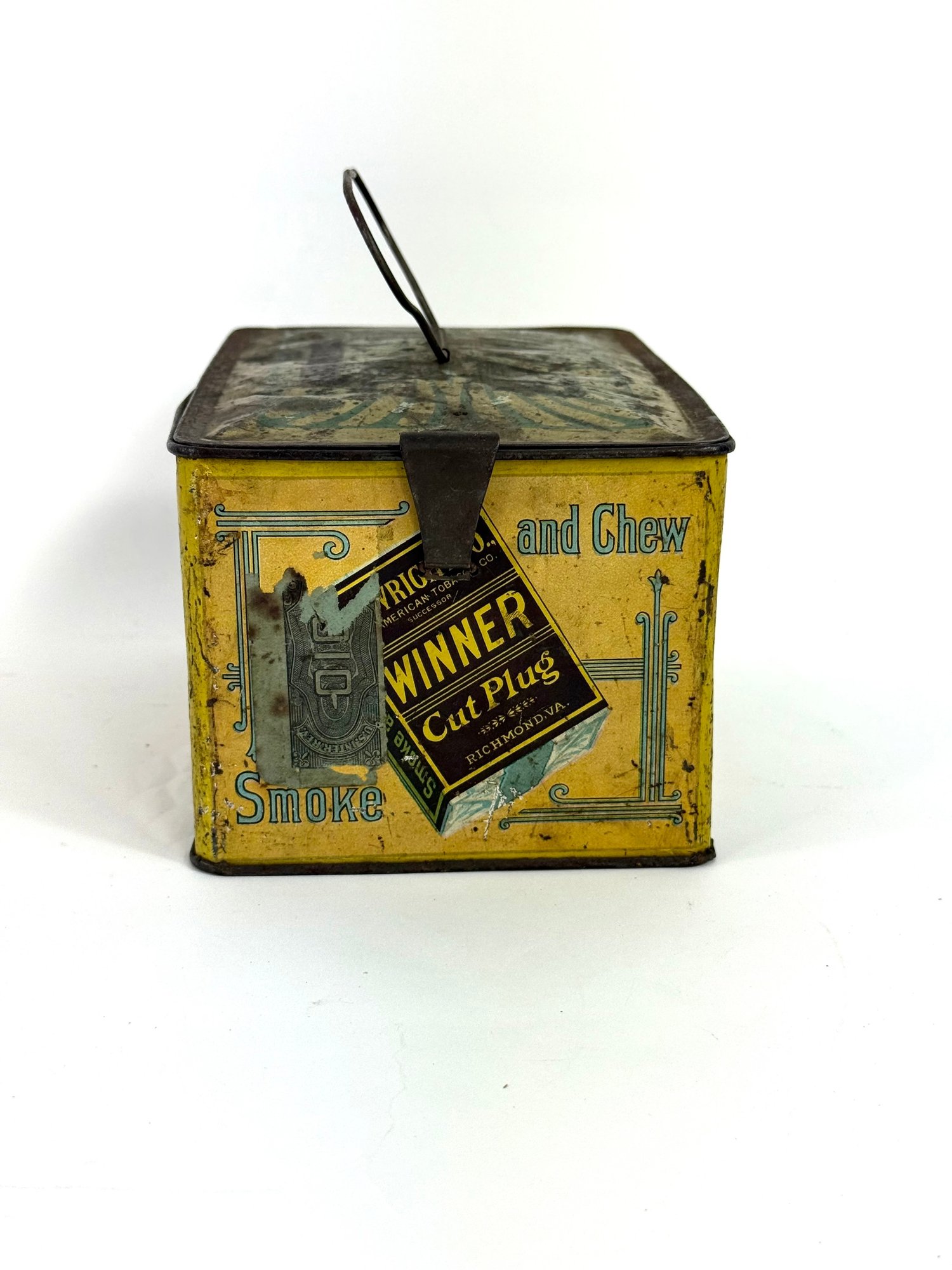 Winner Cup Plug Smoking And Chew Tobacco Tin #3450 | Auctionninja.com