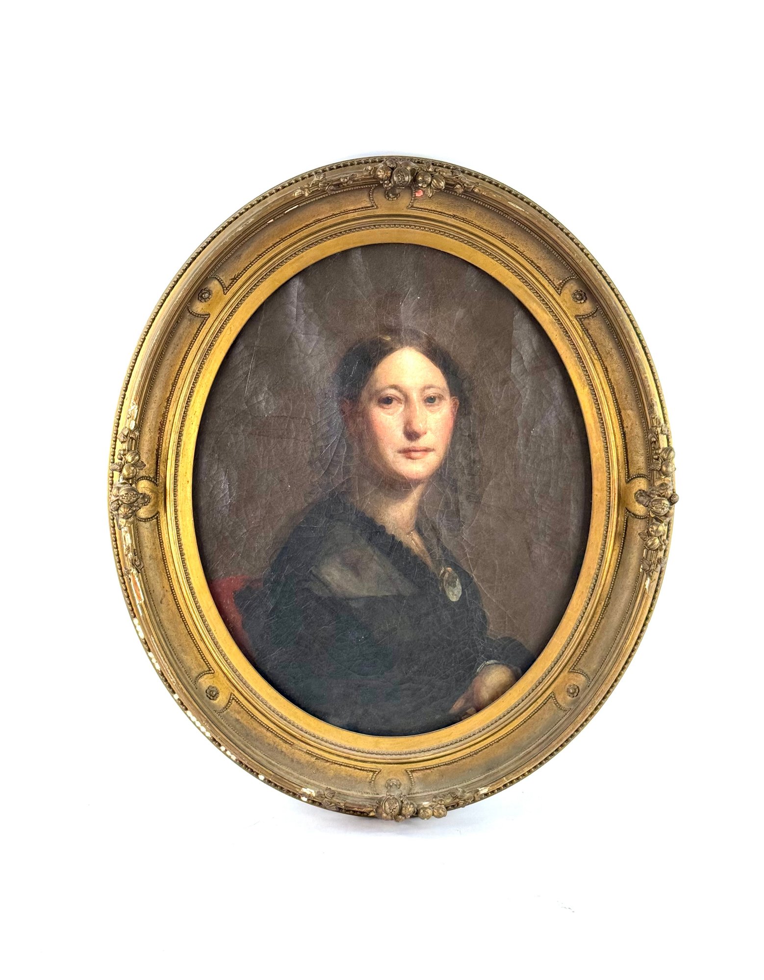 19th Century Portrait Of Woman By Samuel Sexton (1813-1890) #3590 ...