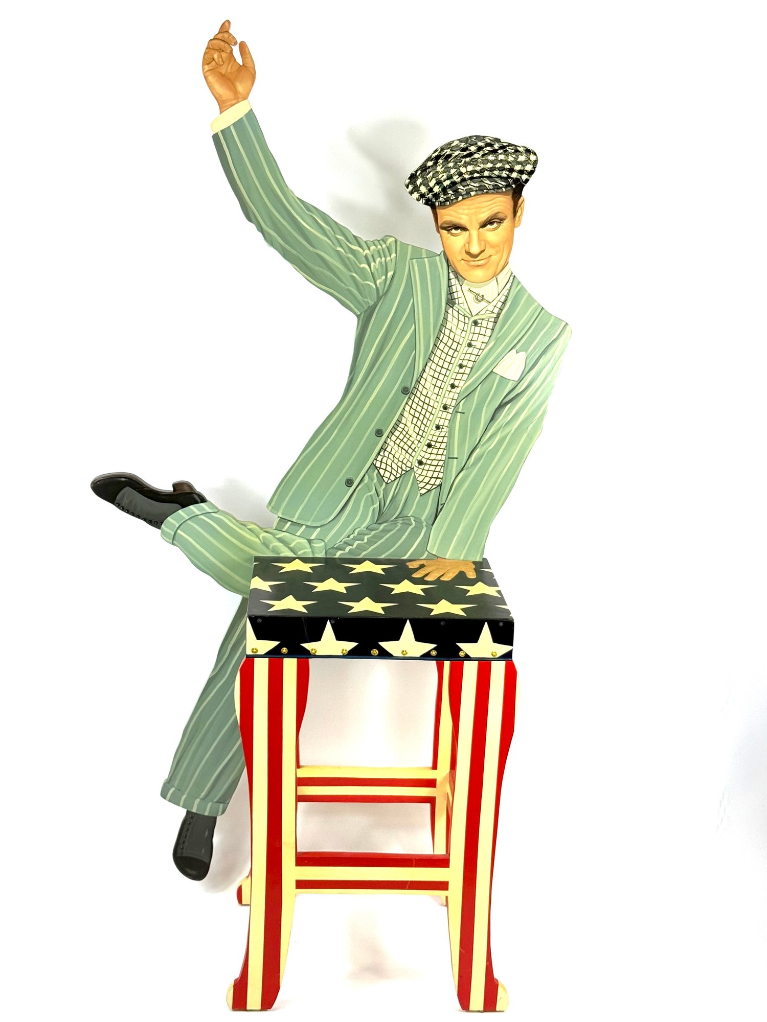 Large Hand Painted Chair Of James Cagney By Kathy Callahan #2909 ...
