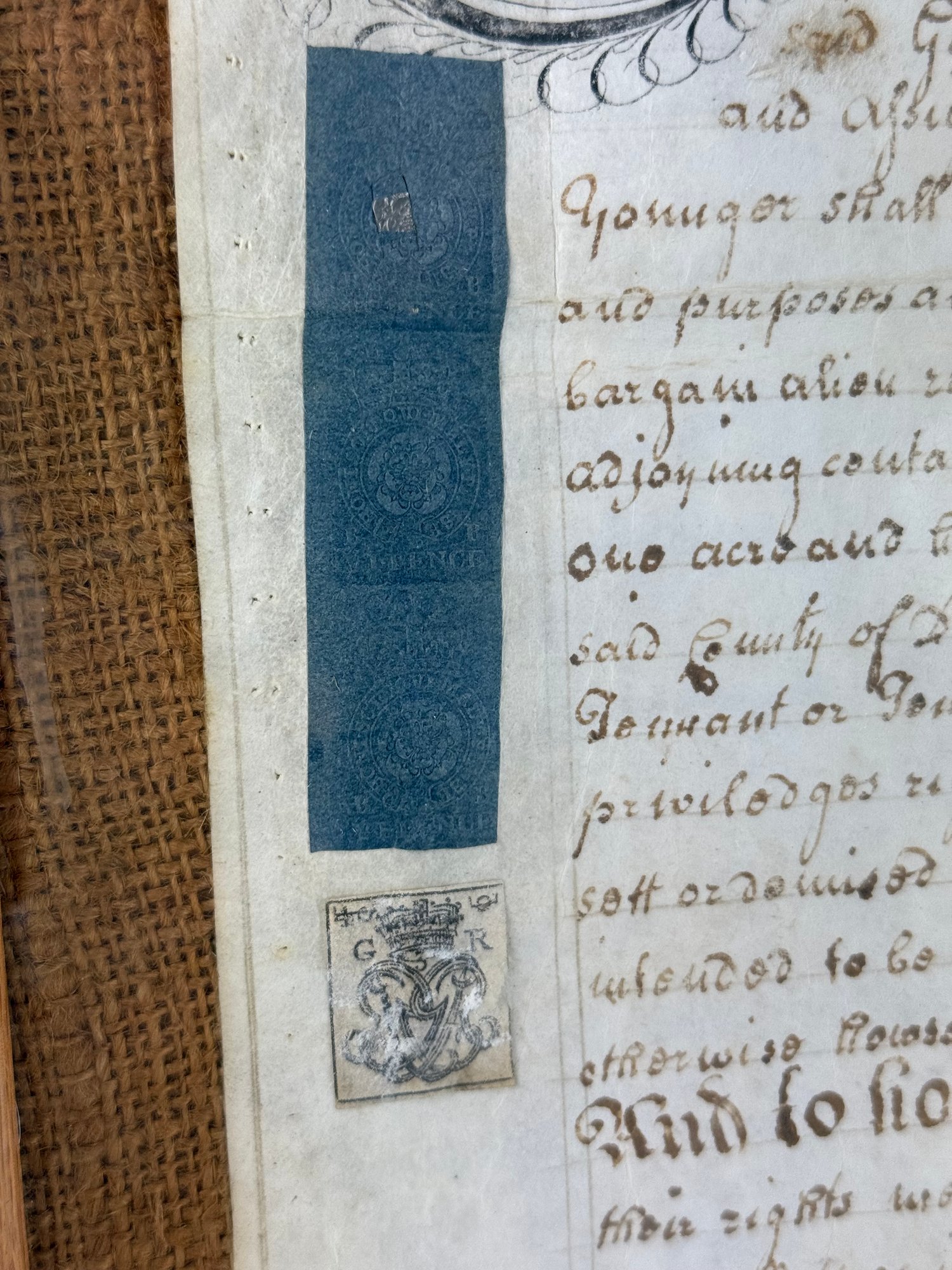 18th Century Royal Land Indenture King Of Britain #3030 | Auctionninja.com