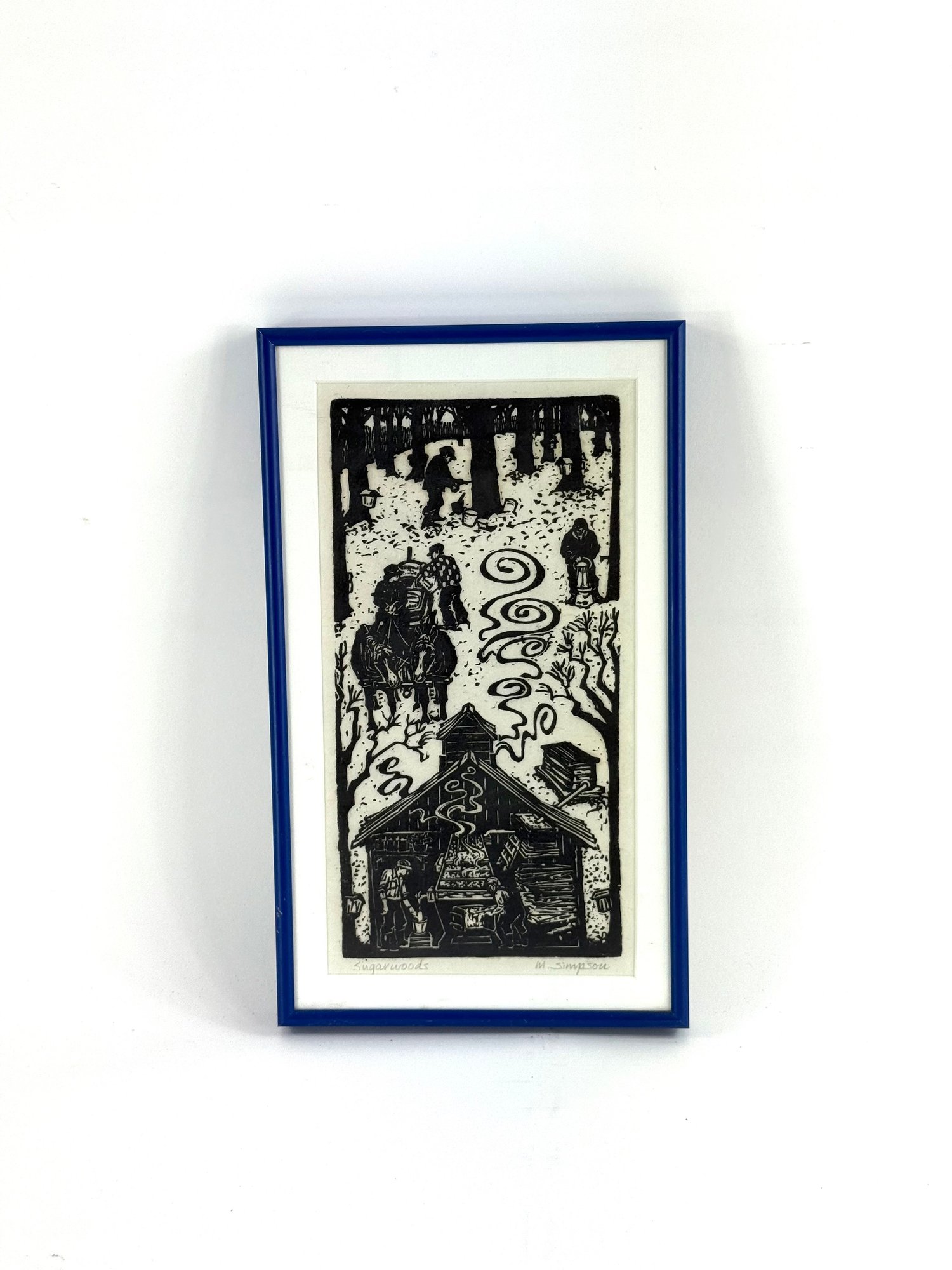 Original Vermont Wood Block By Mary Simpson (Sugarwoods) #4274 ...