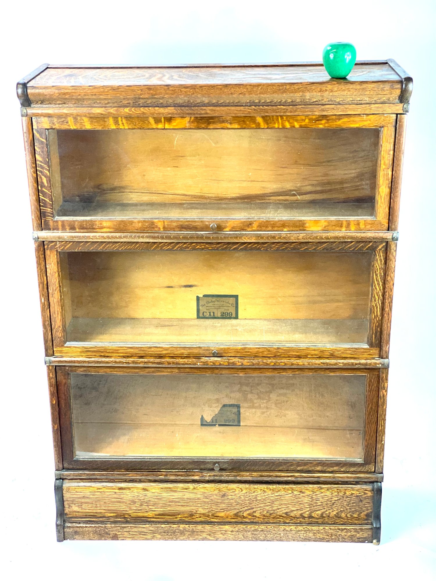 Antiques Three Stack Globe Bookcase #2378 | Auctionninja.com