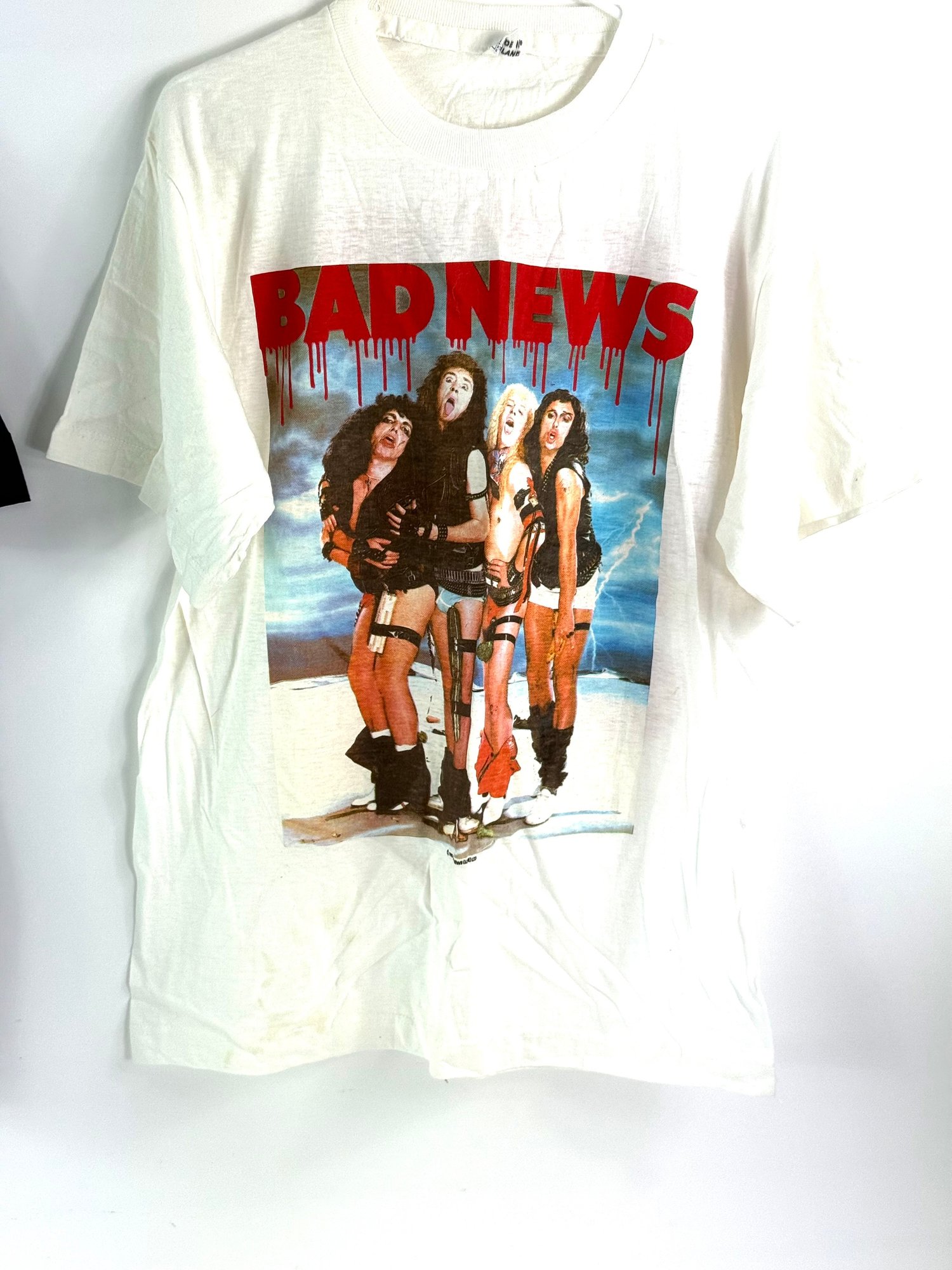Three 1980s Shirts Including Bad News's And The Monkeys #4561 ...