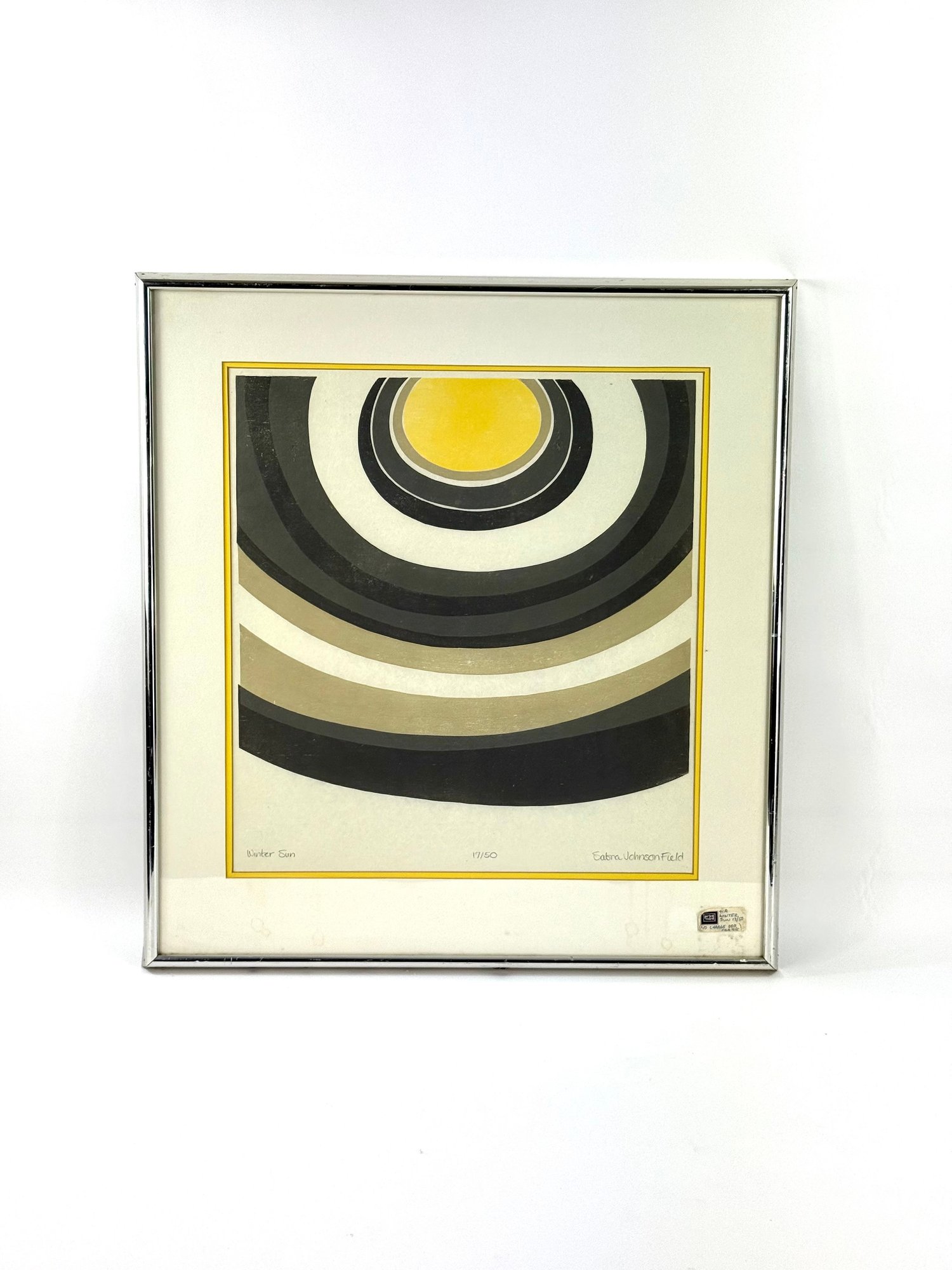 Original Rare Wood Block By Sabra Johnson Field (Winter Sun) #3327 ...