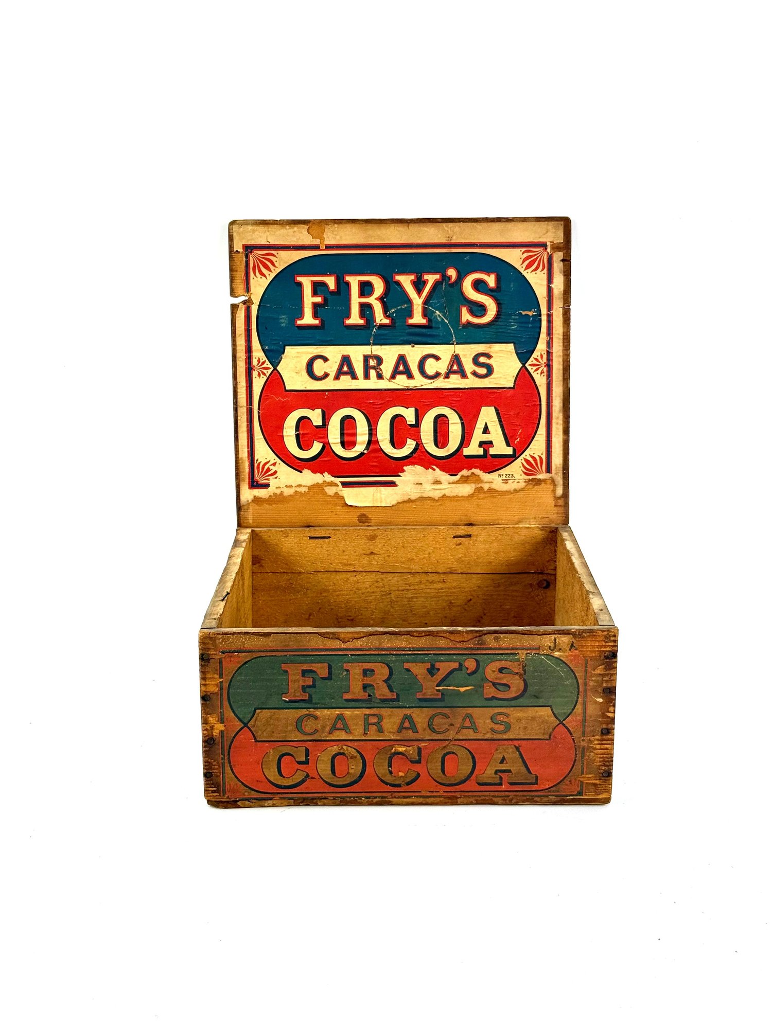 Frys Caracas COCOA Advertising Country Store Box #3380 | Auctionninja.com